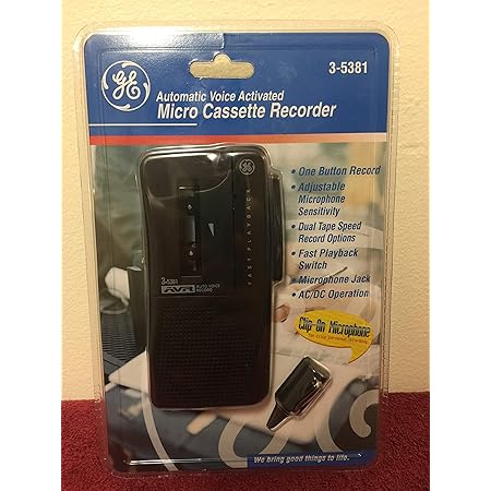 Amazon.com: Coby CX-R133 Voice Activated Microcassette Recorder ...
