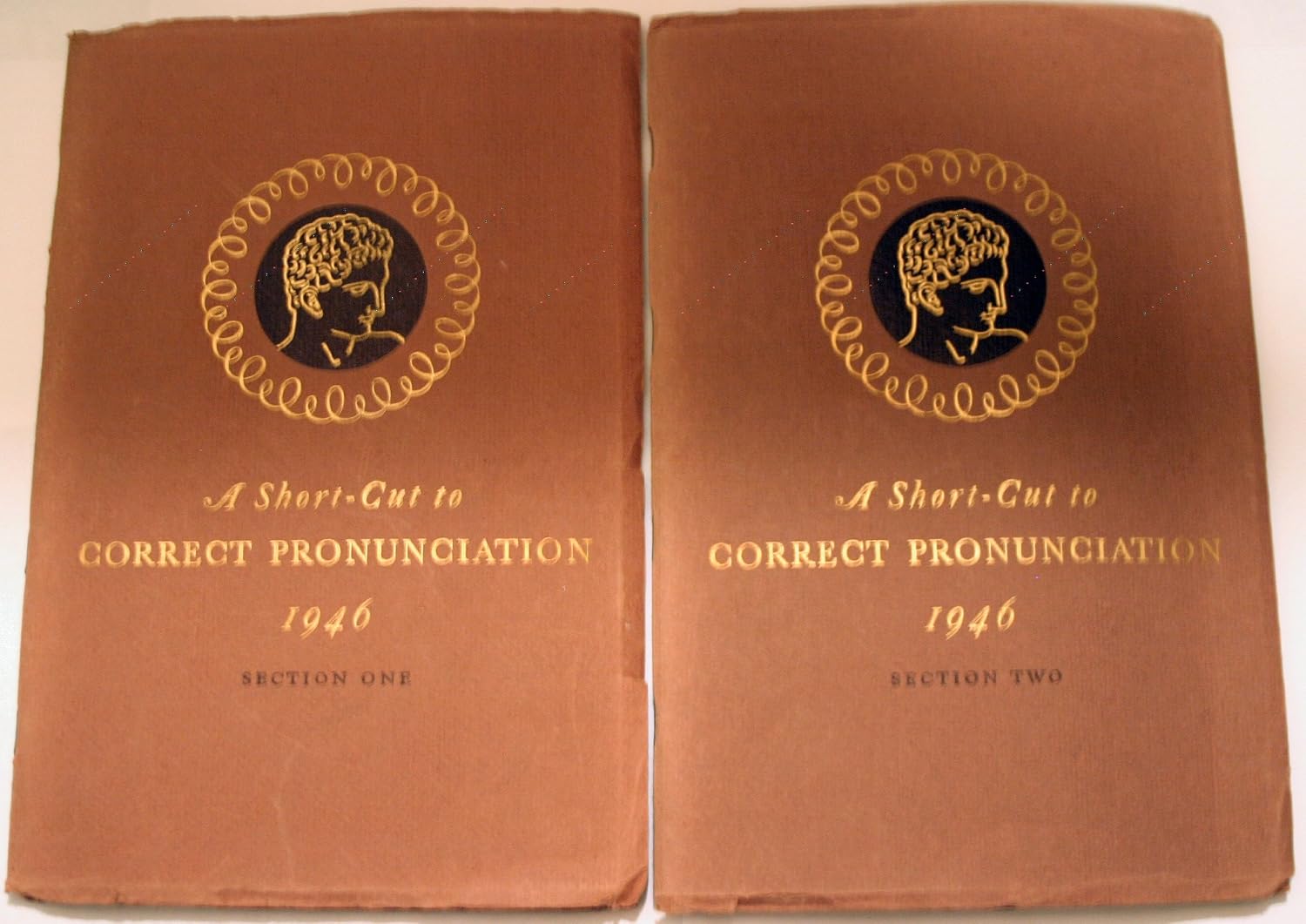 A Short-Cut to Correct Pronunciation 1946 - Two Volume Set: Estelle B ...