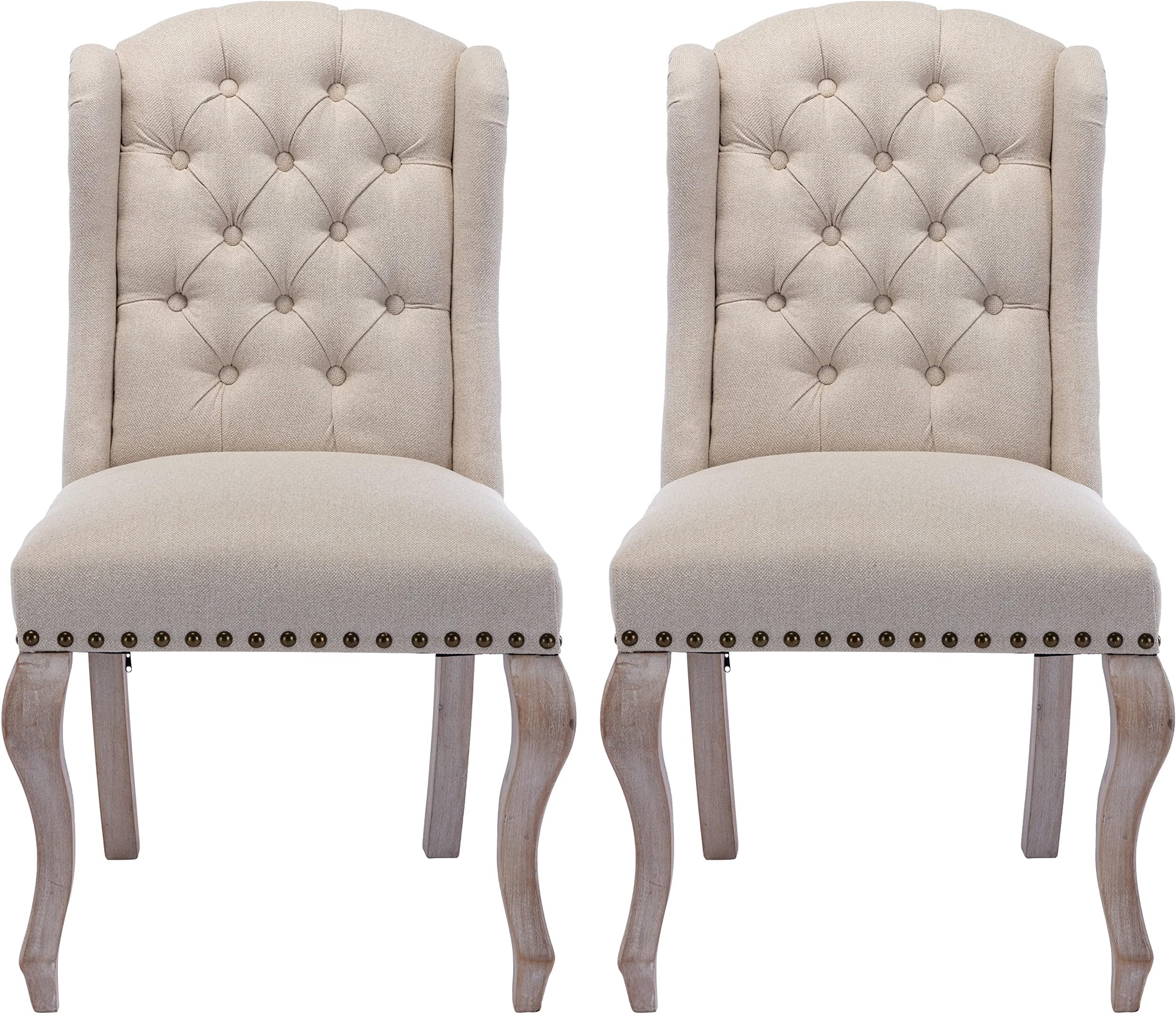 Amazon.com - MADISON PARK SIGNATURE Ultra Dining Chairs Set of 2, Swoop ...