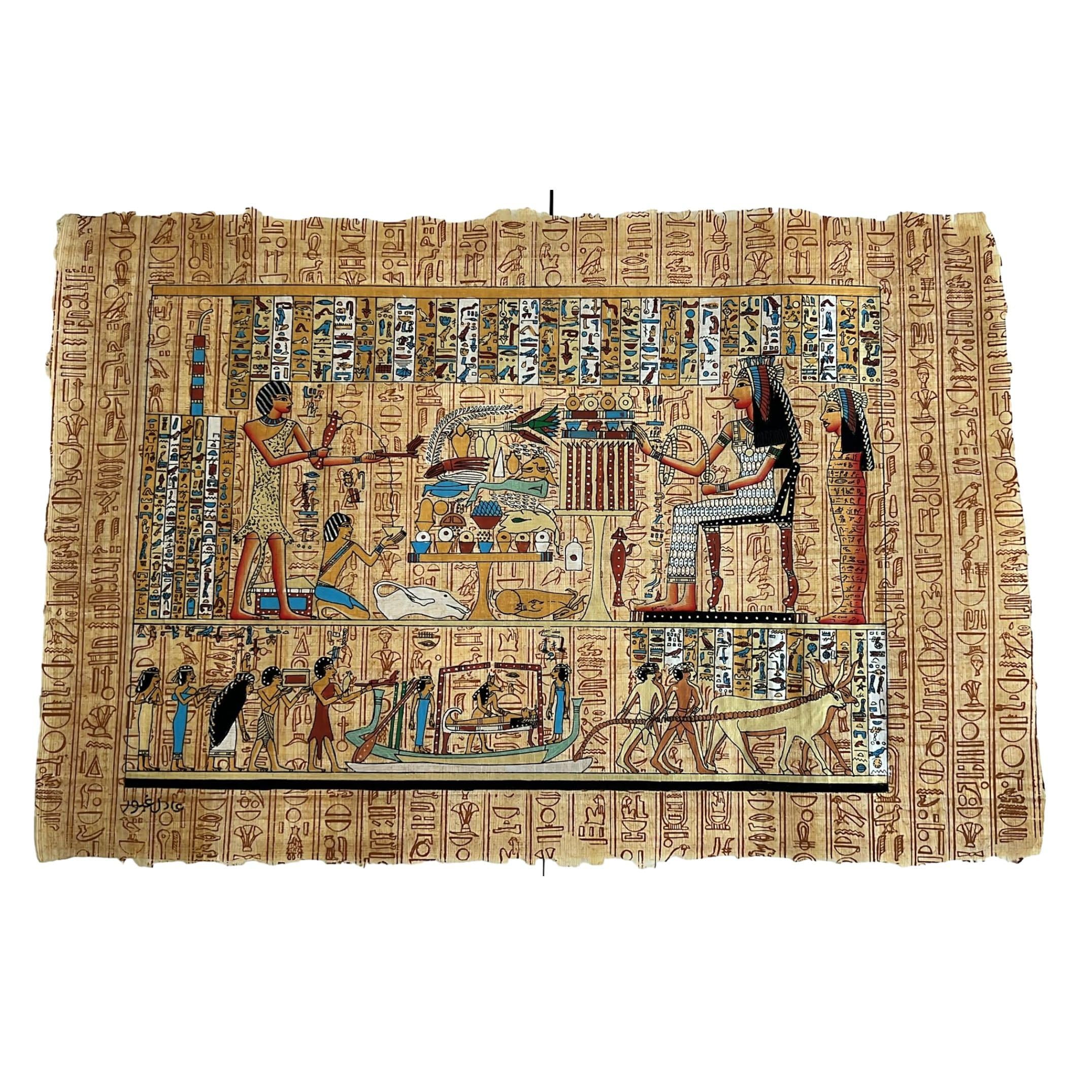 Ancient Egyptian Hieroglyphics Papyrus Hieroglyphic Papyrus Book Of