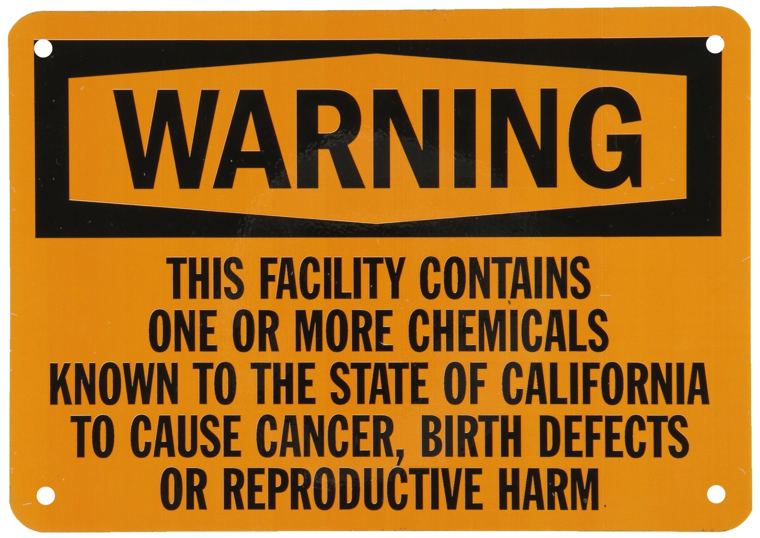 "Warning" California Prop 65 Sign By SmartSign | 7" x 10" Aluminum ...