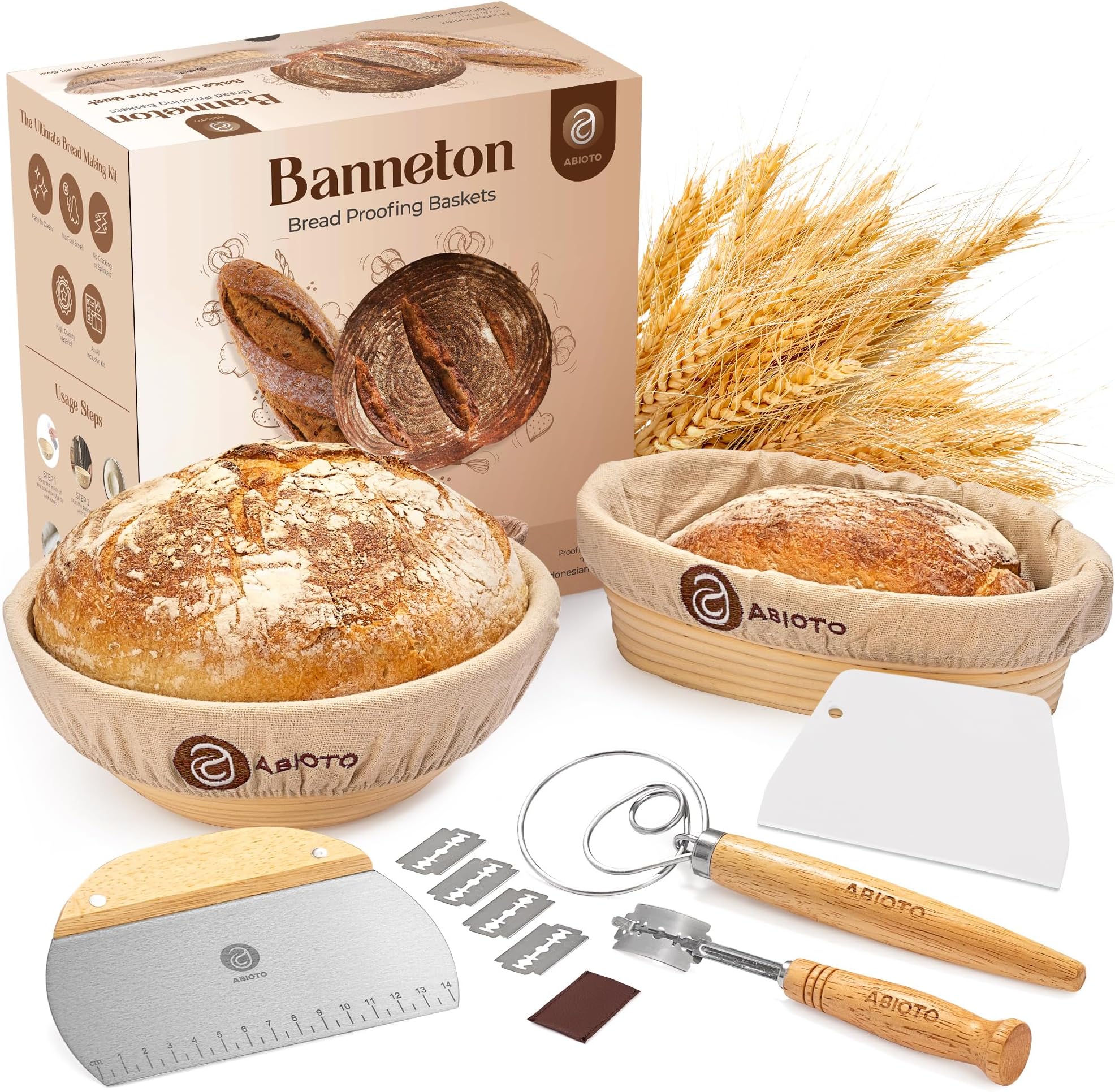 Amazon.com: Sourdough Bread Baking Supplies and Starter Kit - Ultimate ...