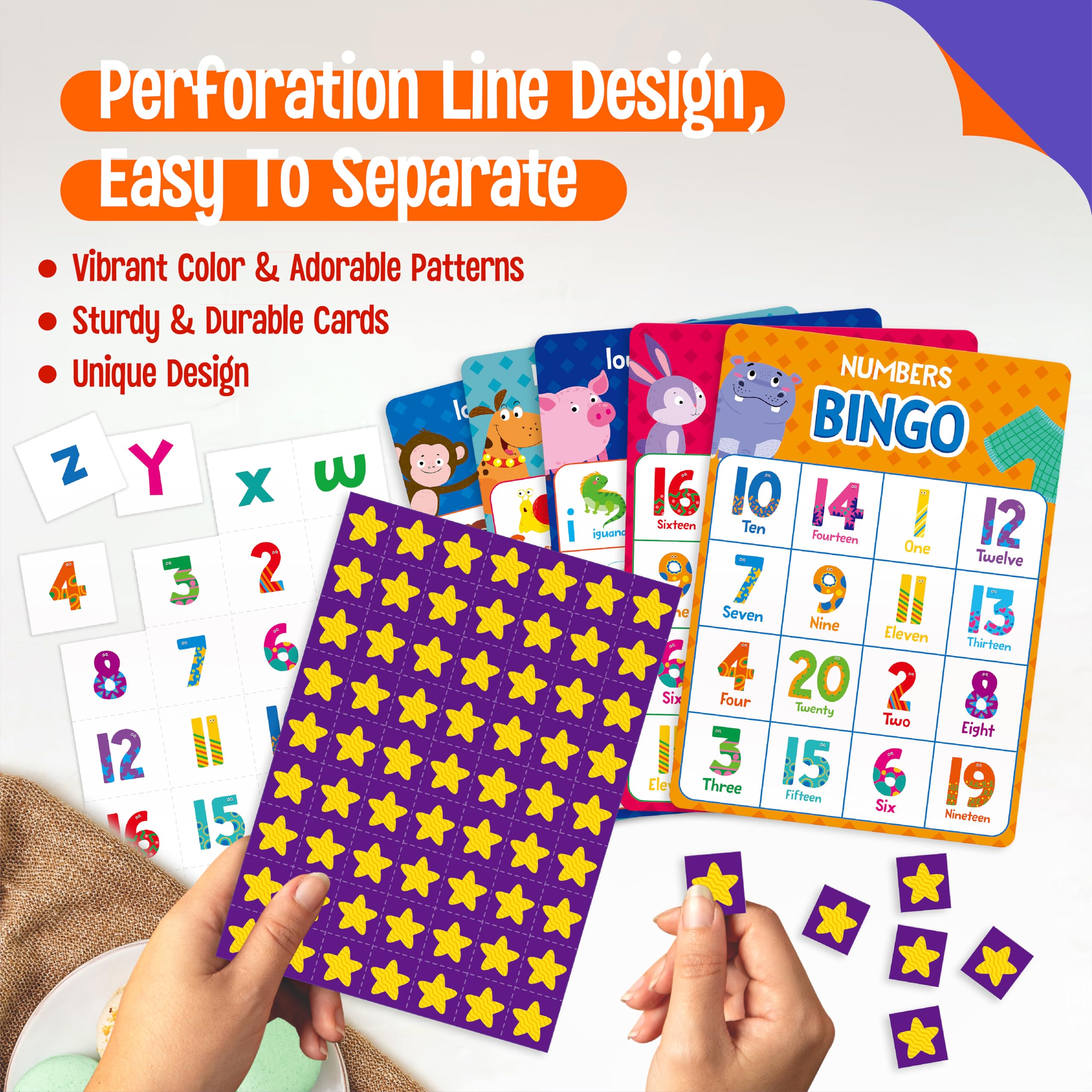 Snapklik.com : SpriteGru Alphabet & Numbers Bingo Game, Upper/Lowercase ...
