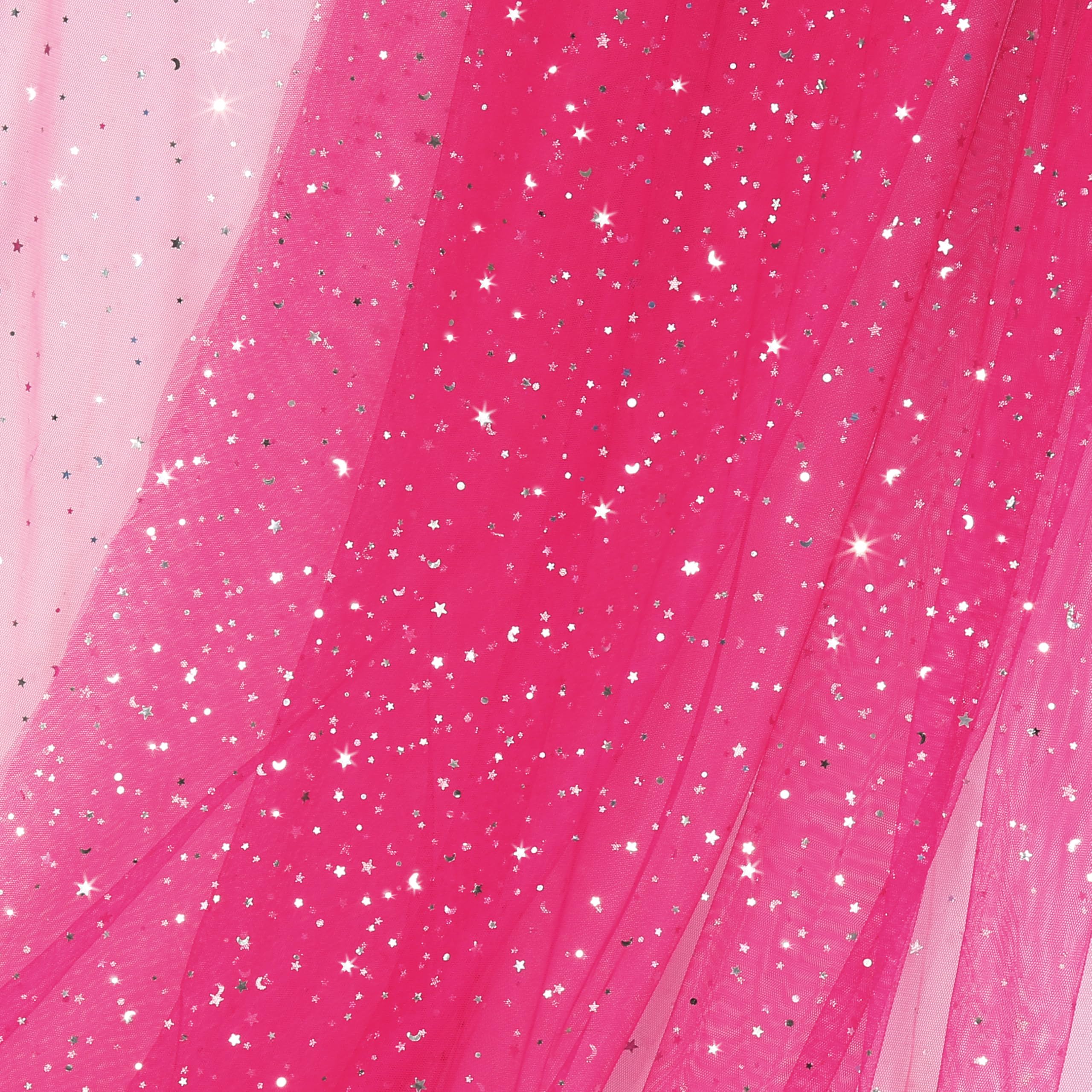 Amazon.com: Homiest Glitter Tulle Fabric Rolls with Star Moon Sequin, 1 ...
