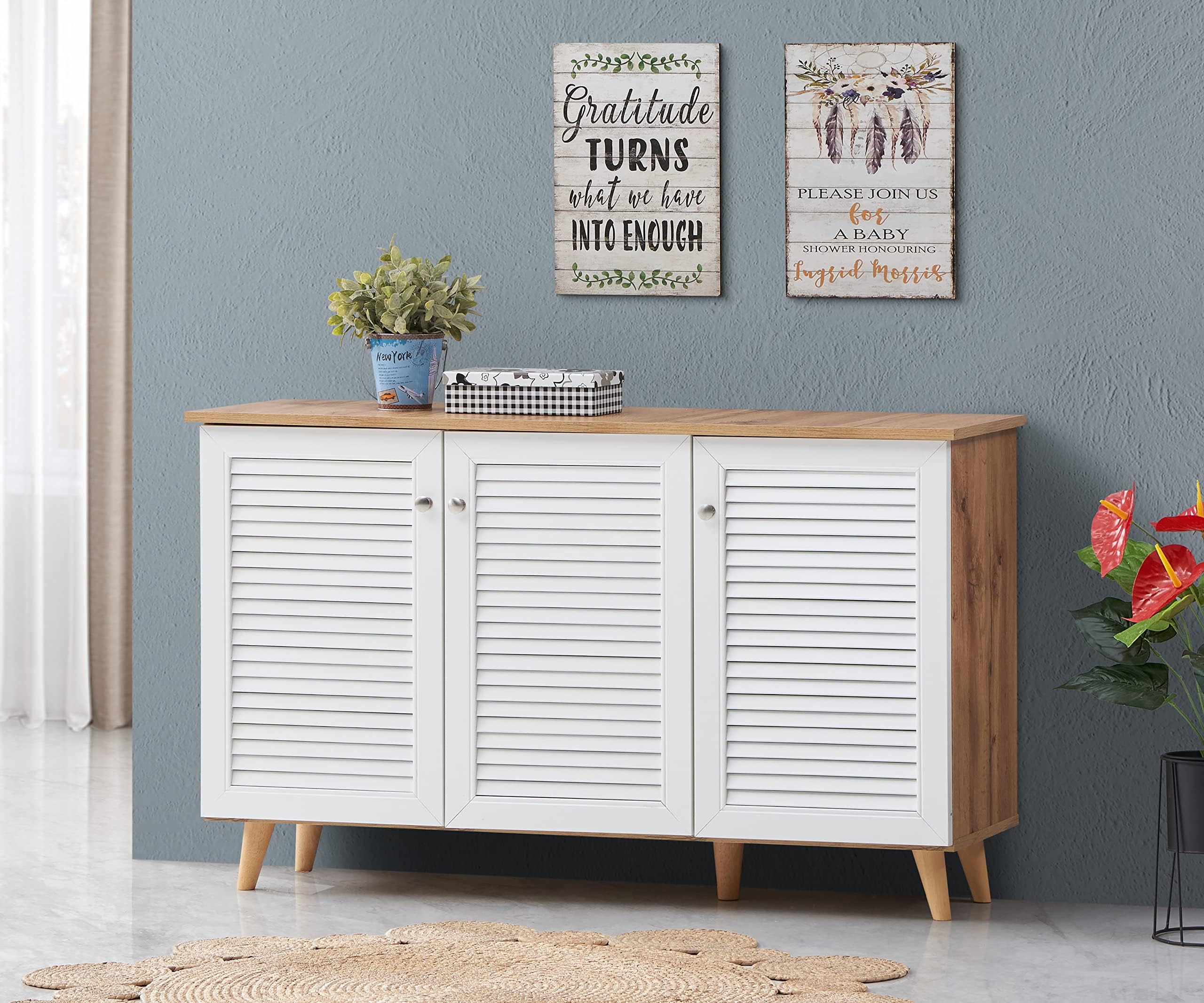 Cozy Castle Buffet Cabinet with Storage, Accent Storage Cabinet with ...