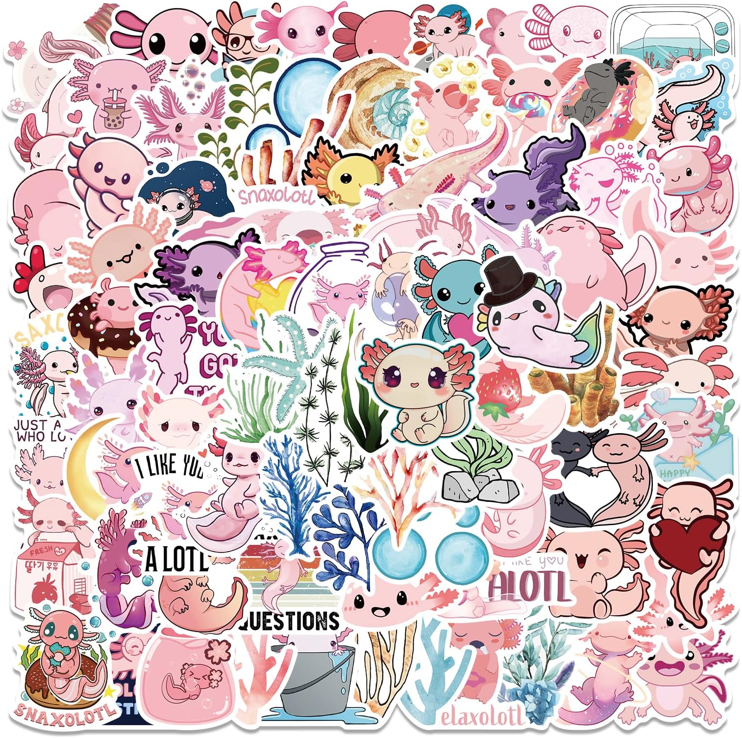 Amazon.com: Garden of Ban ban Stickers 50 Pcs,Cute Waterproof Stickers ...