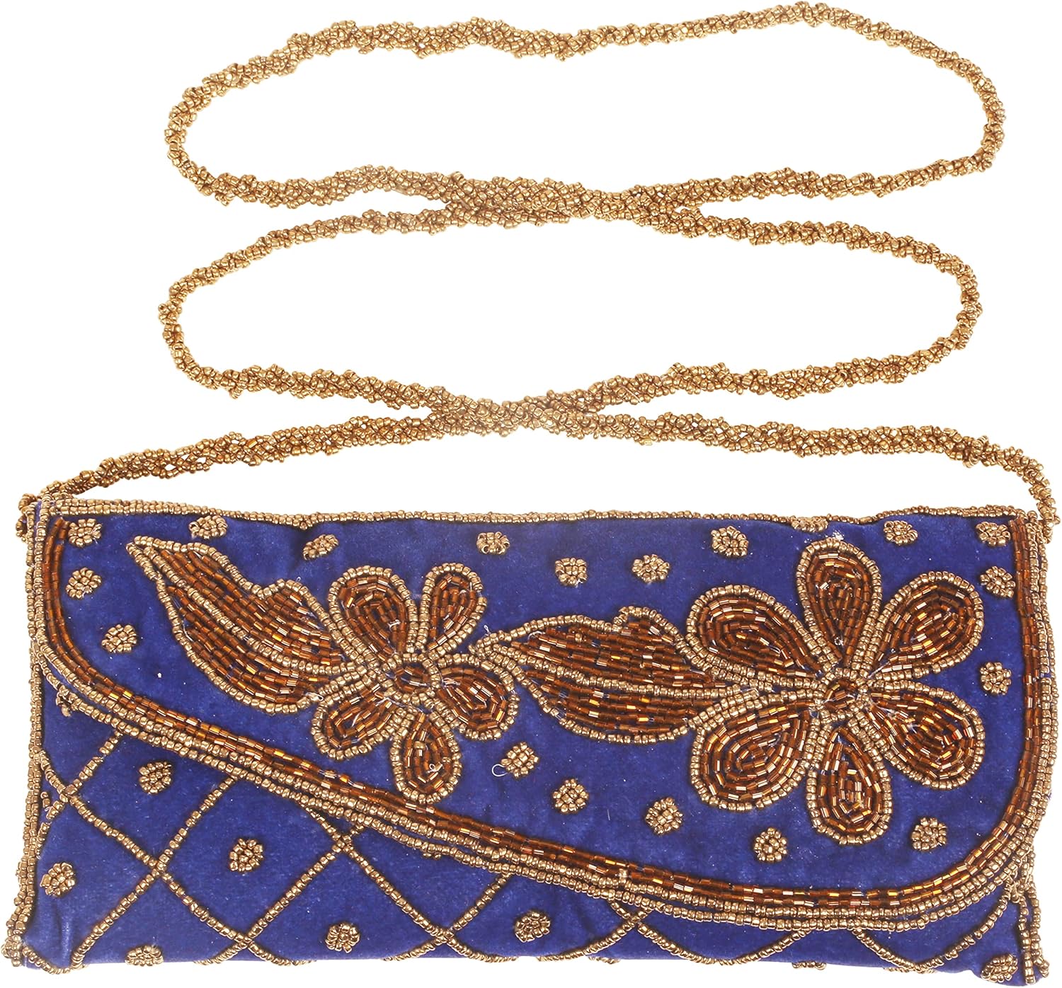 INDTRESOR beaded handcrafted embroidered evening purse handbag vintage ...
