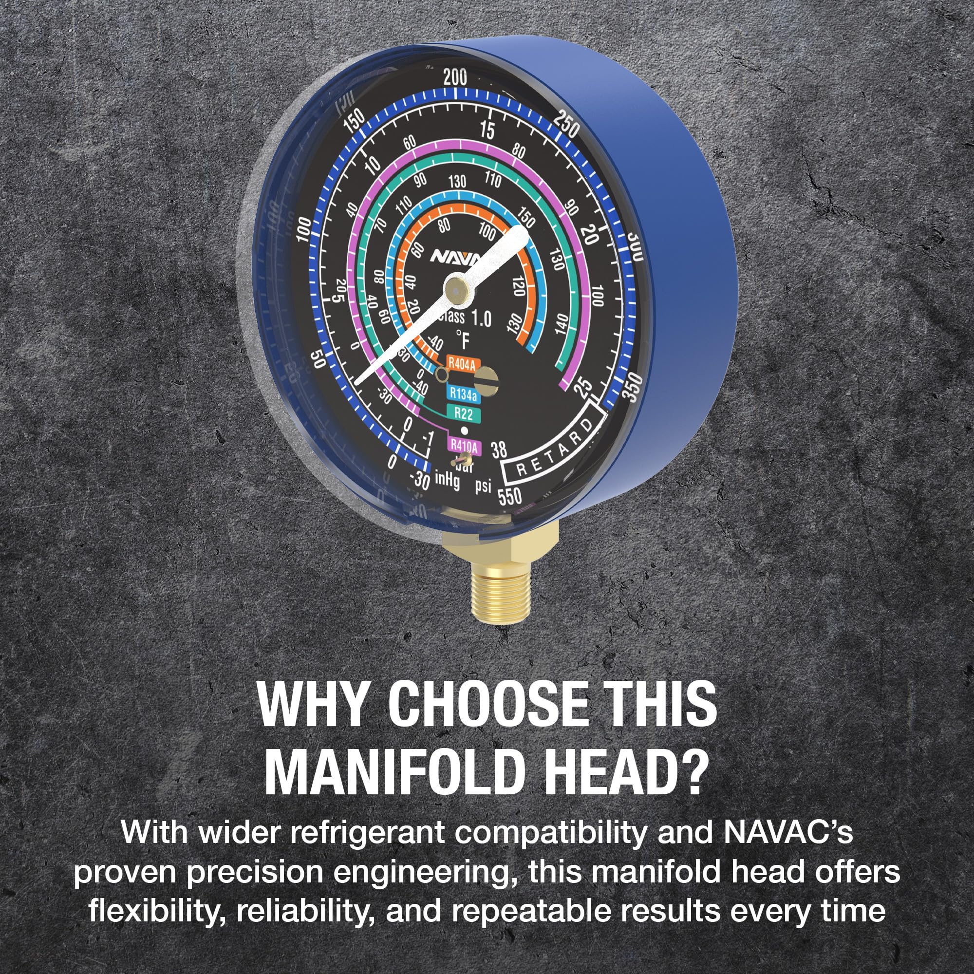 Snapklik.com : NAVAC NMH12L Manifold Head - Low Side HVAC Gauges For ...