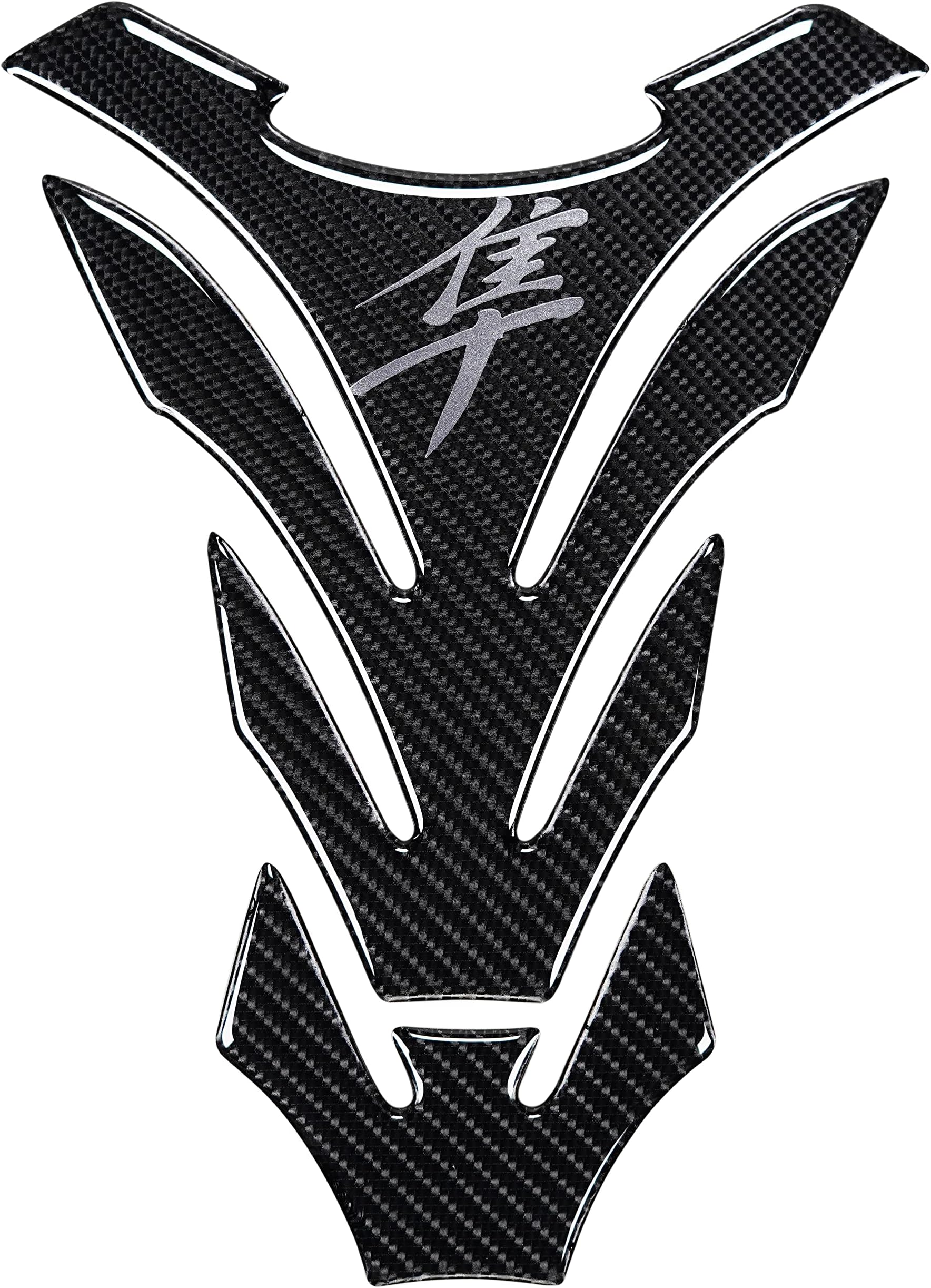 Amazon.com: REVSOSTAR Real Carbon Fiber Motorcycle Tank Pad Gas Oil ...