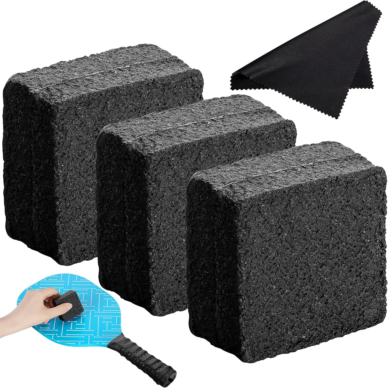 Amazon.com : 3 Pcs Pickleball Paddle Eraser Cleaner -Carbon Fiber ...