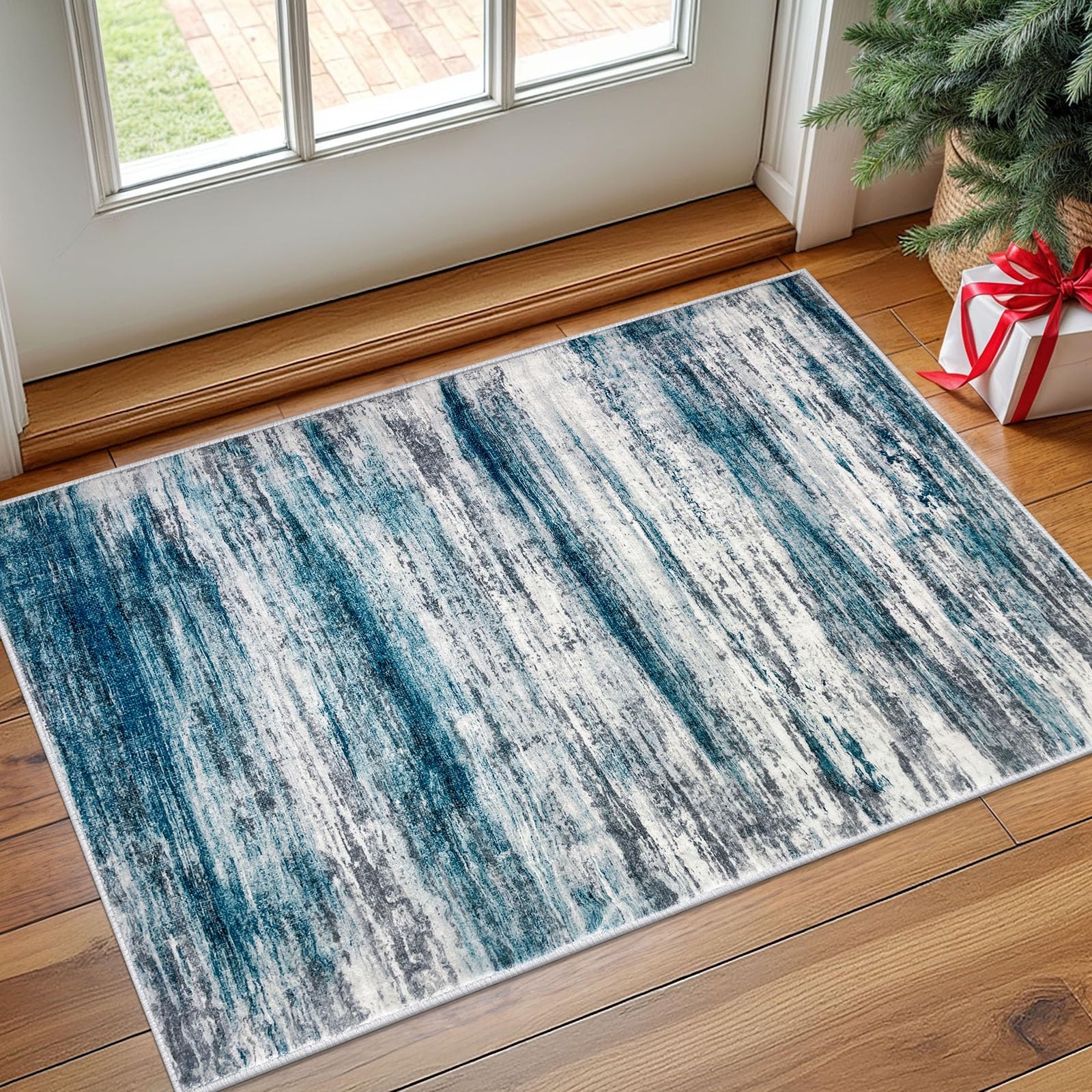 Amazon.com: KOZYFLY Modern Abstract Small Area Rugs 2x3, Washable ...
