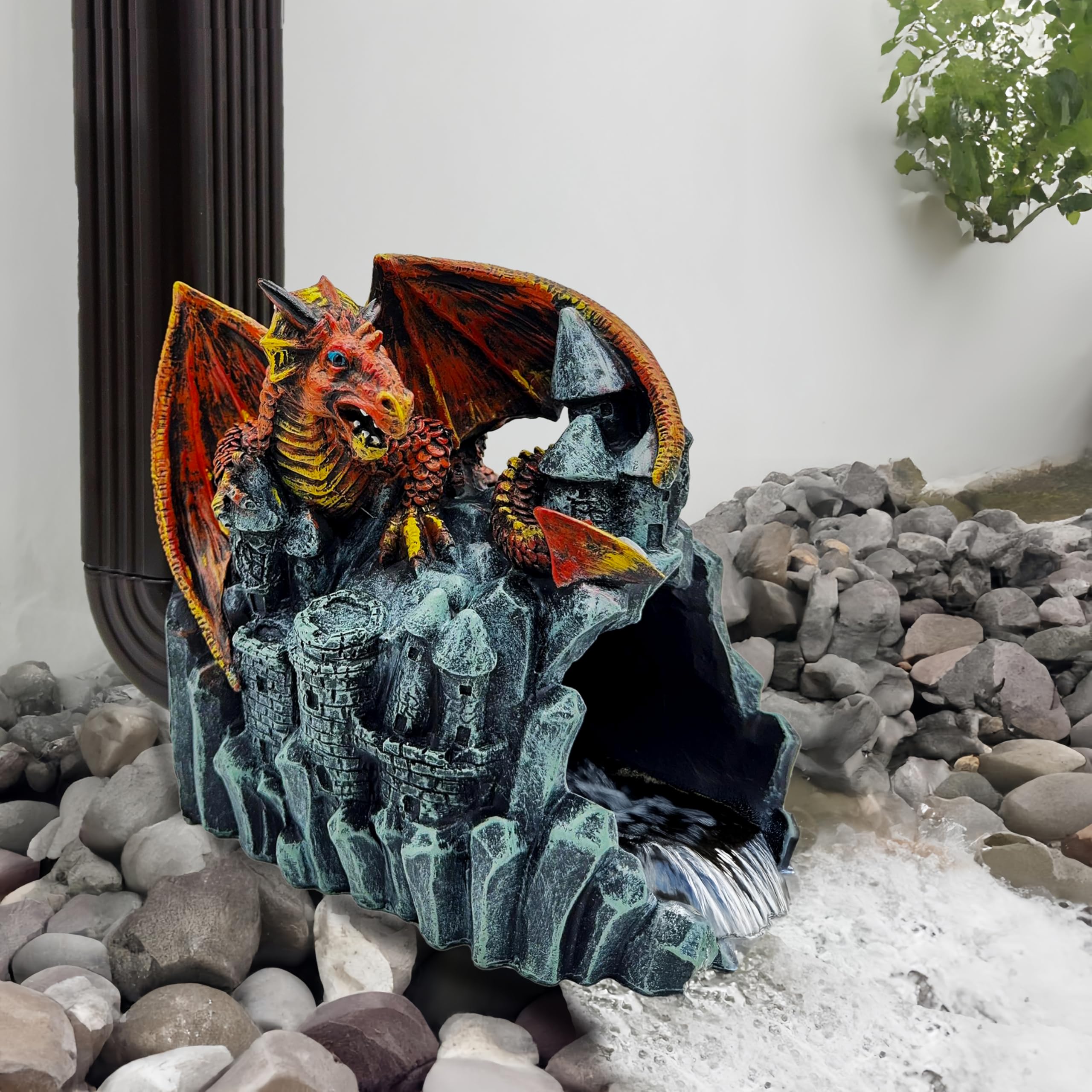 Snapklik.com : Dragon Statue Gutter Downspout Extender,Garden Outdoor ...