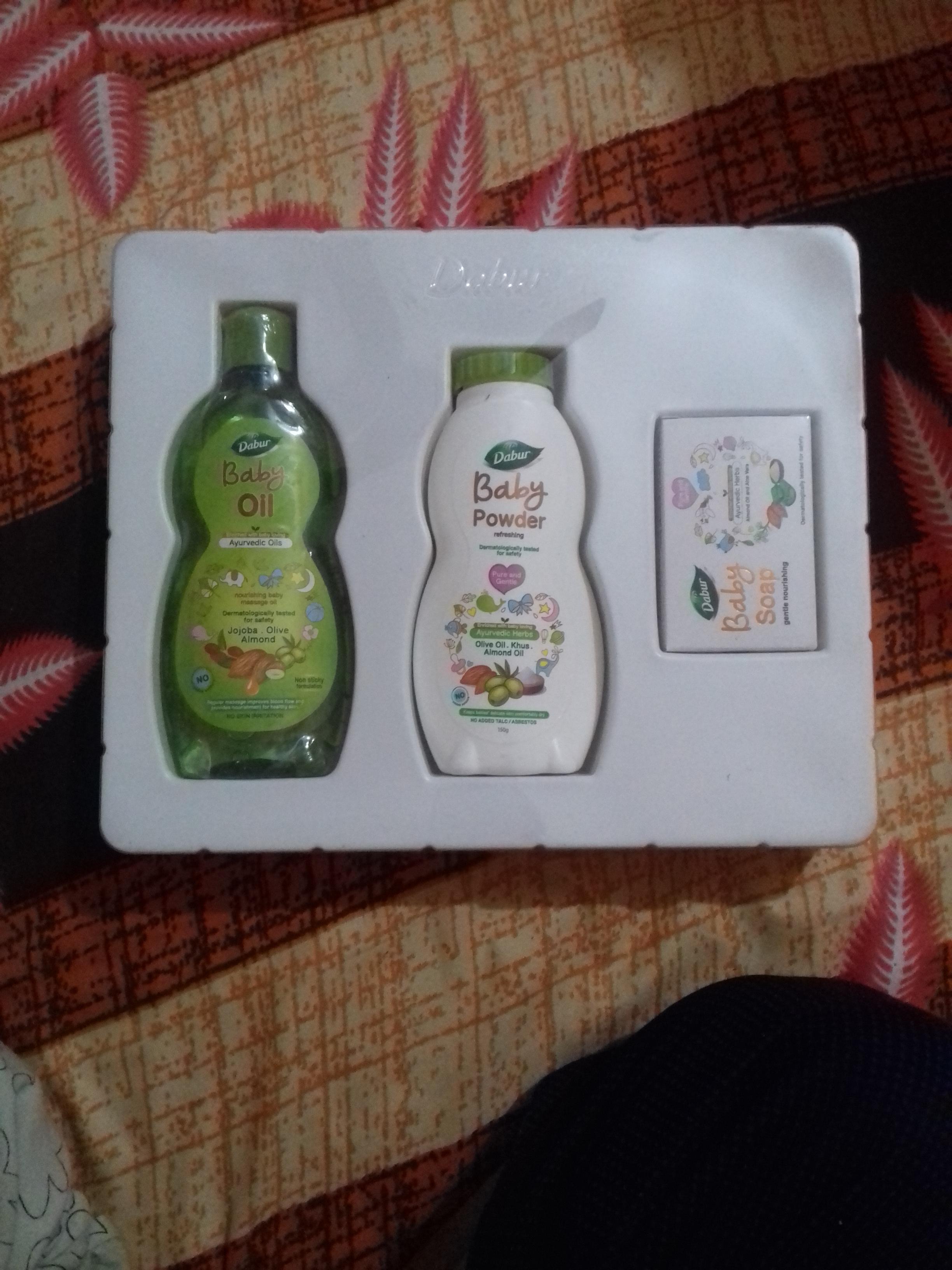 Dabur Baby Gift Pack (3 pieces) - Daily baby care essentials with No ...