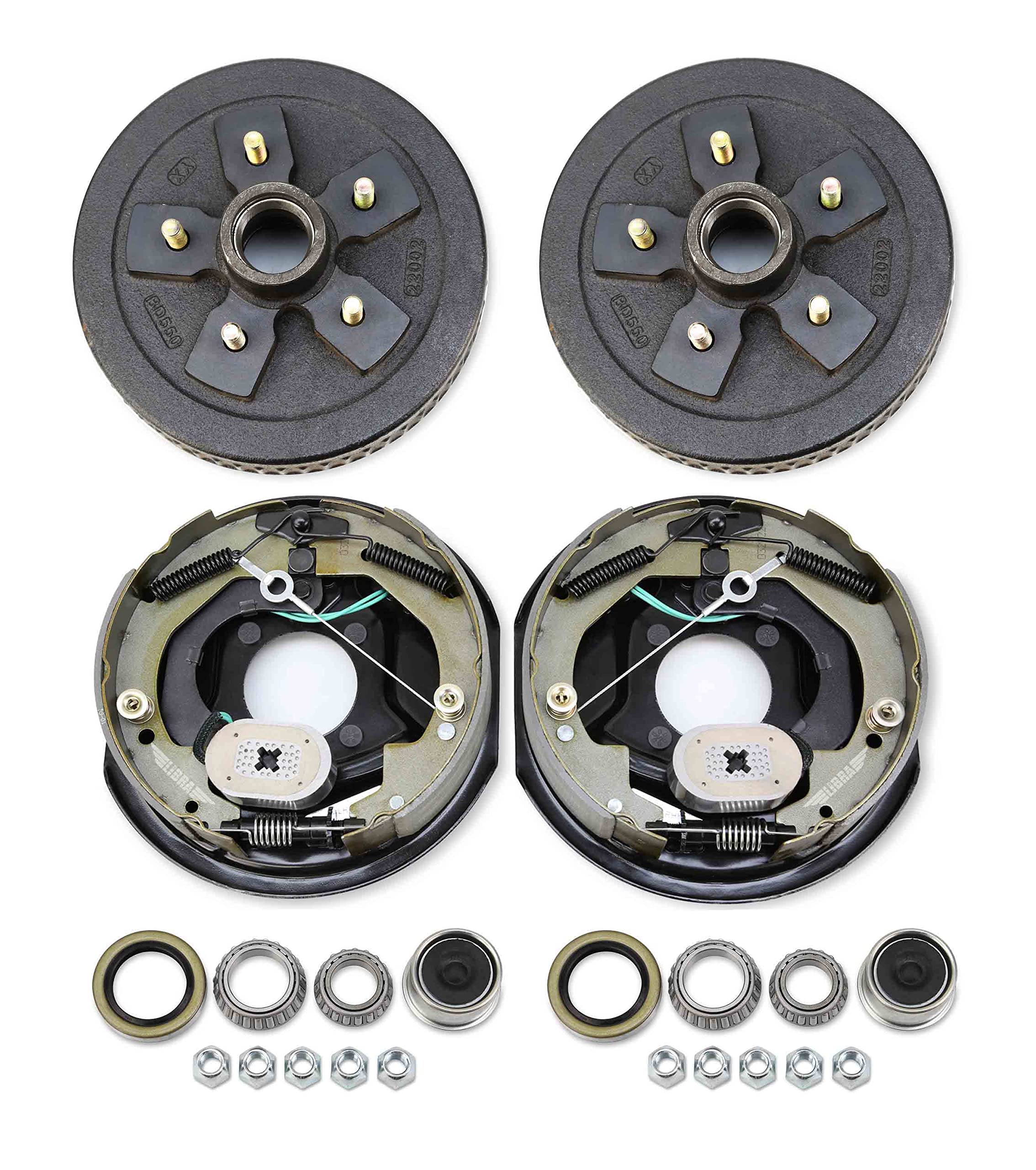 Snapklik.com : Trailer Hub Drum Kits 5 On 5" BC W/ 10" X2-1/4 Self ...