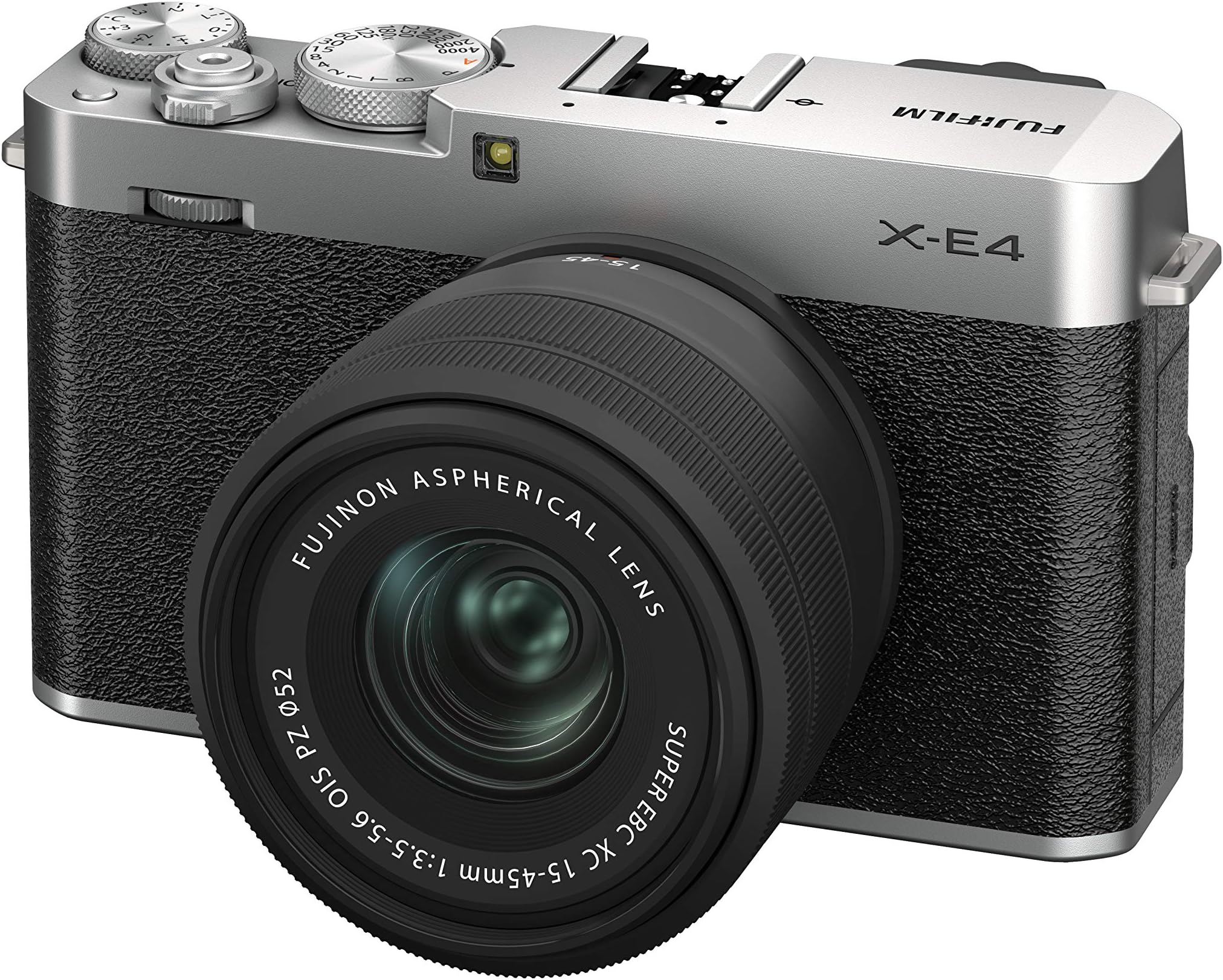 FUJIFILM Mirrorless Digital Camera FUJIFILM X-E4 Lens Kit Silver (XC15 ...