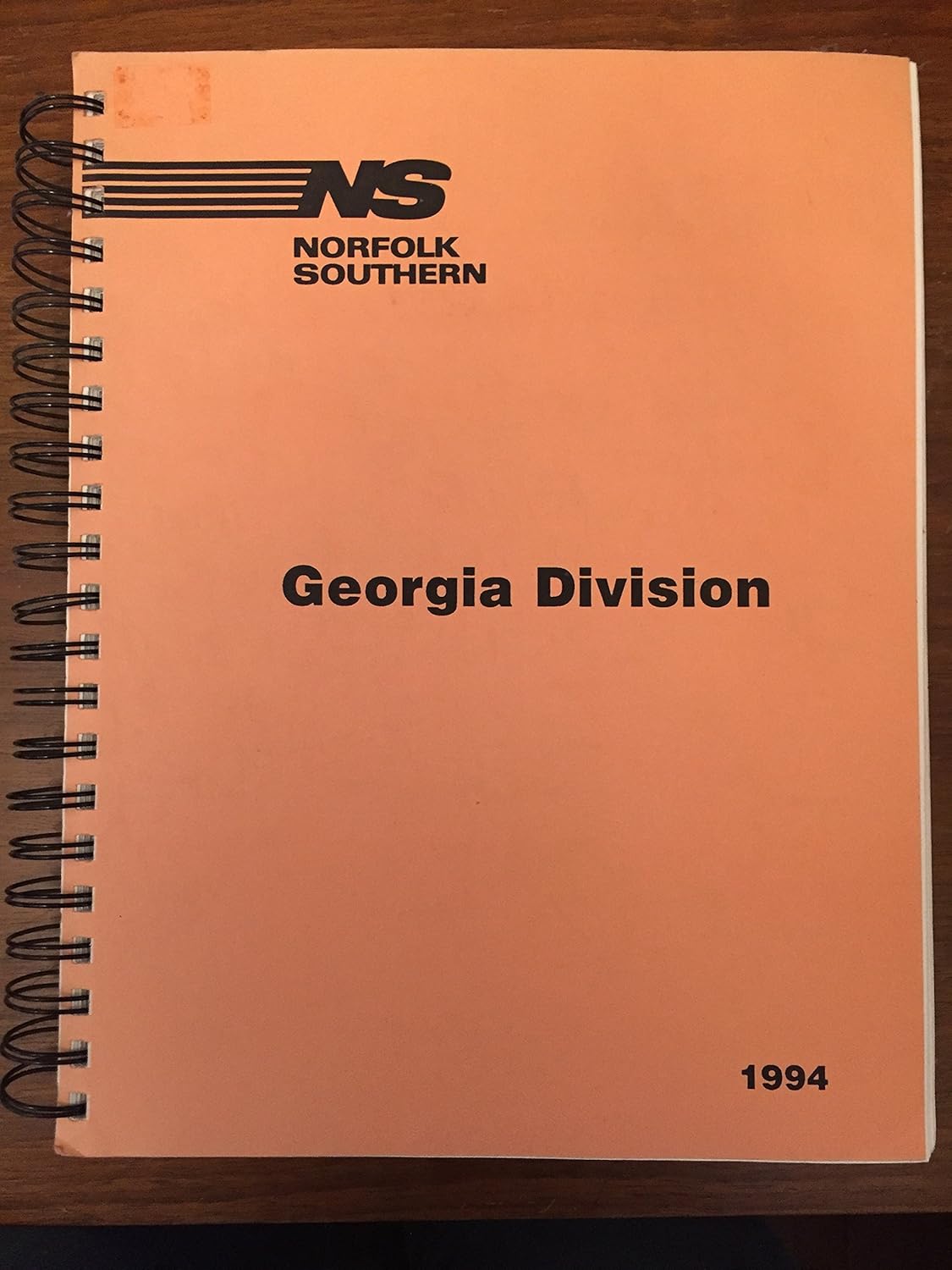 Norfolk Southern Georgia Division Track Chart Maps 1994: Norfolk Southern Railroad: Amazon.com ...