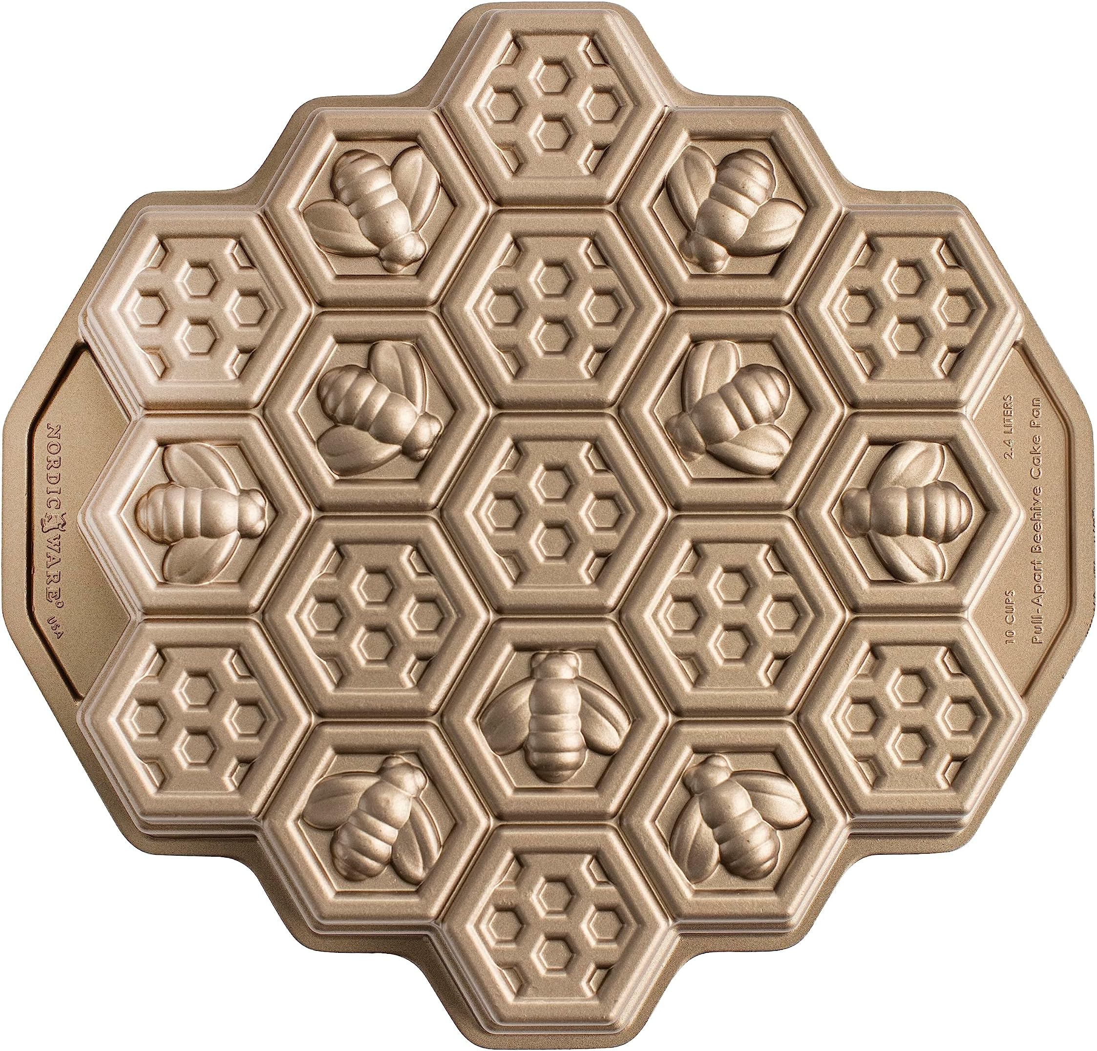 Amazon.com: Nordic Ware Beehive Cake Pan, 10 Cup, Toffee: Home & Kitchen