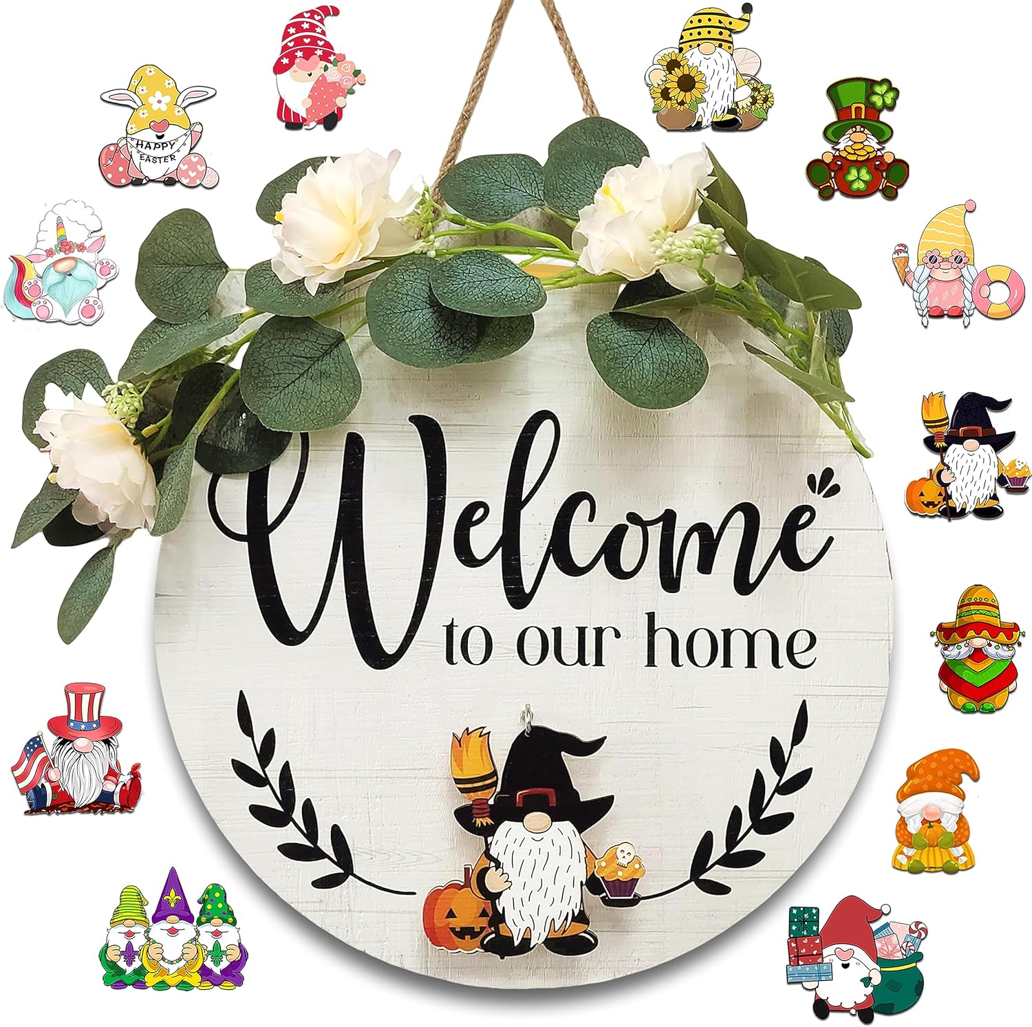 Amazon.com : 14 Inch Large Interchangeable Welcome Sign for Front Door ...
