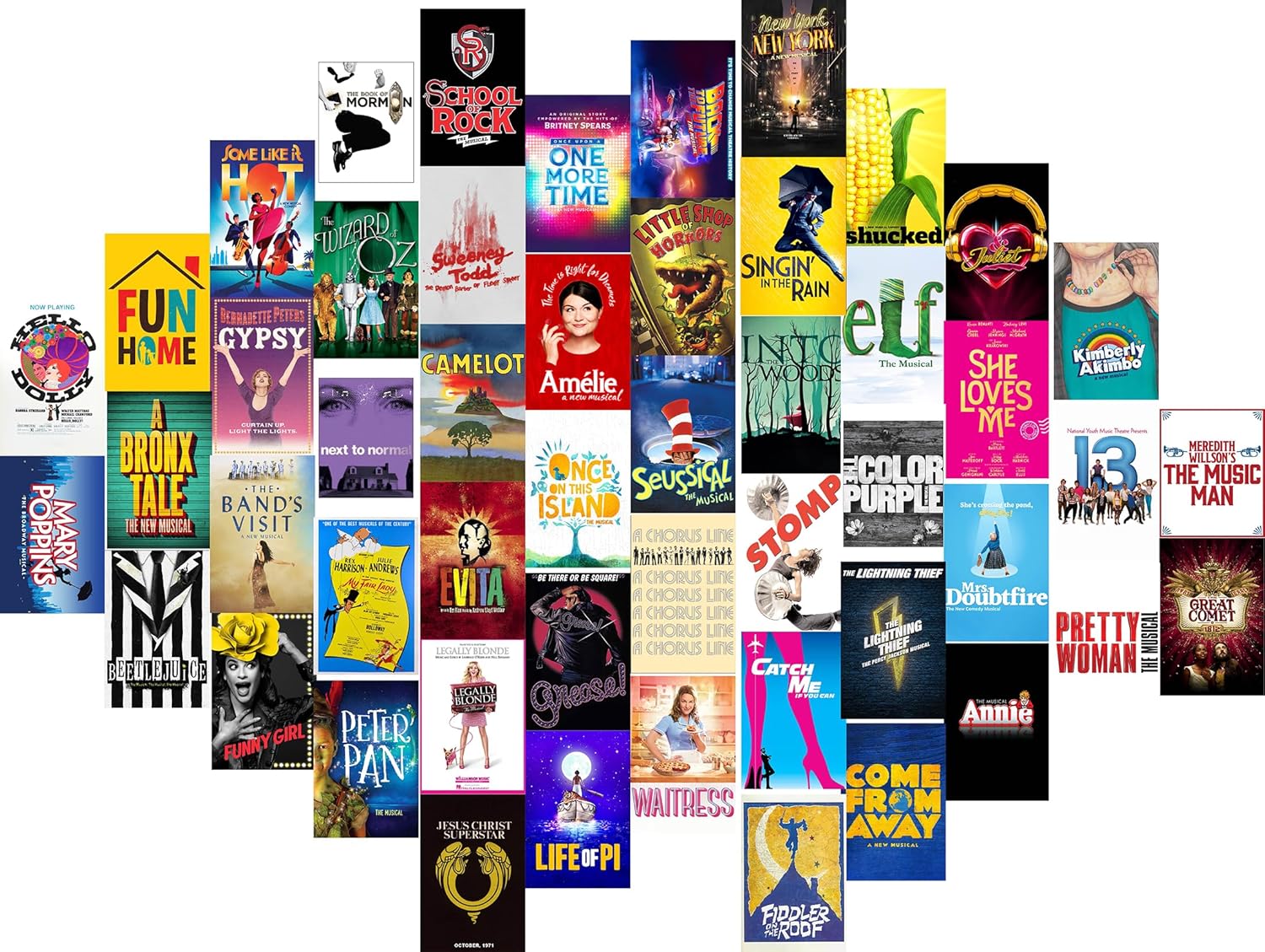 Amazon.com: Heiliur American Musical Posters 50PCS Classic Musical Wall ...
