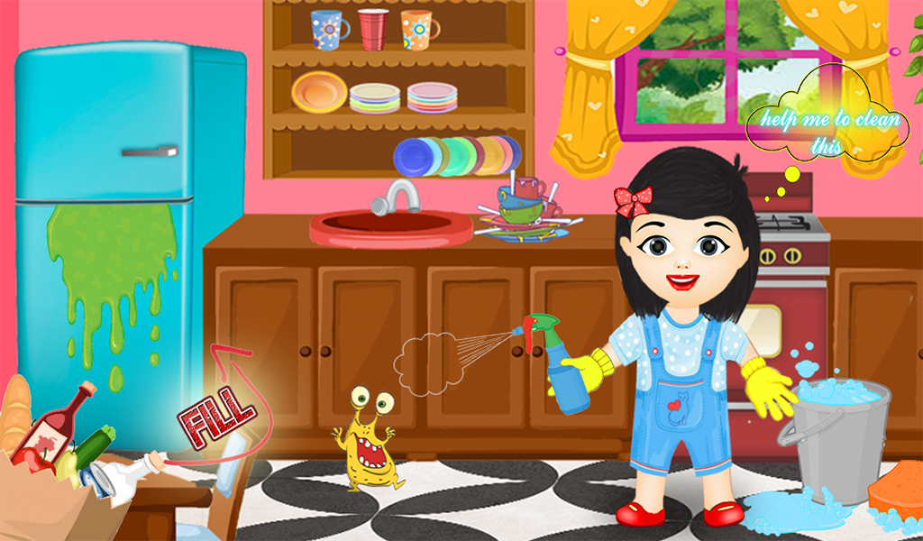 Baby Clean House - Girls Cleaning Game - App on Amazon Appstore