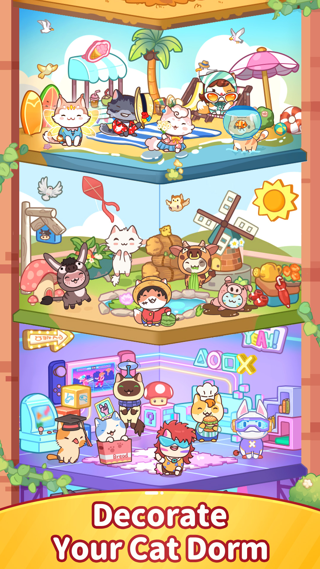 Merge Cats - Happy Dorm Games - App on Amazon Appstore