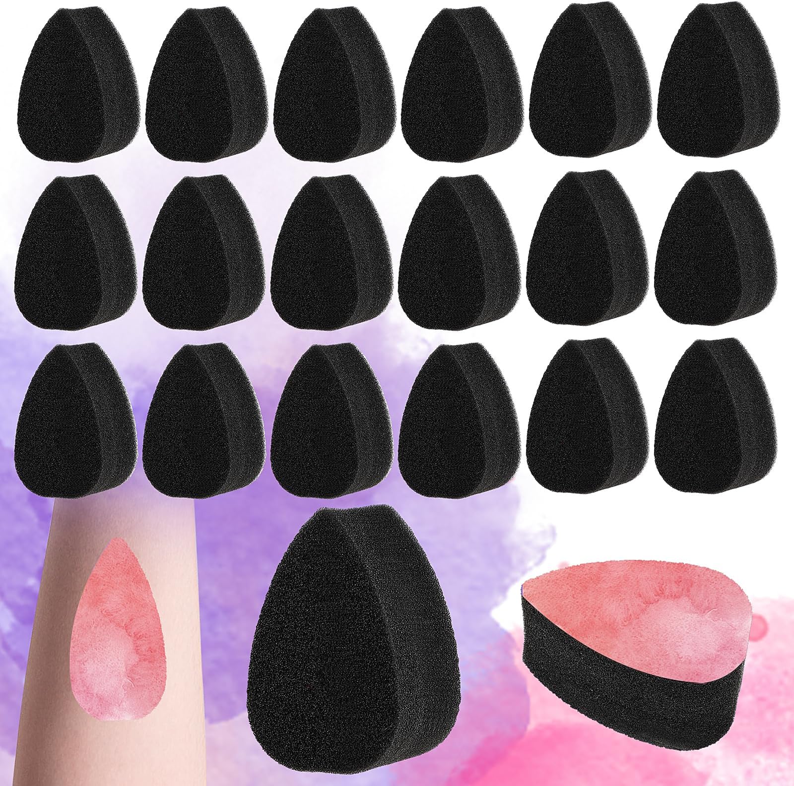 Amazon.com: Boyistar 24+1 Pcs Face Paint Sponges Kit - High Density ...