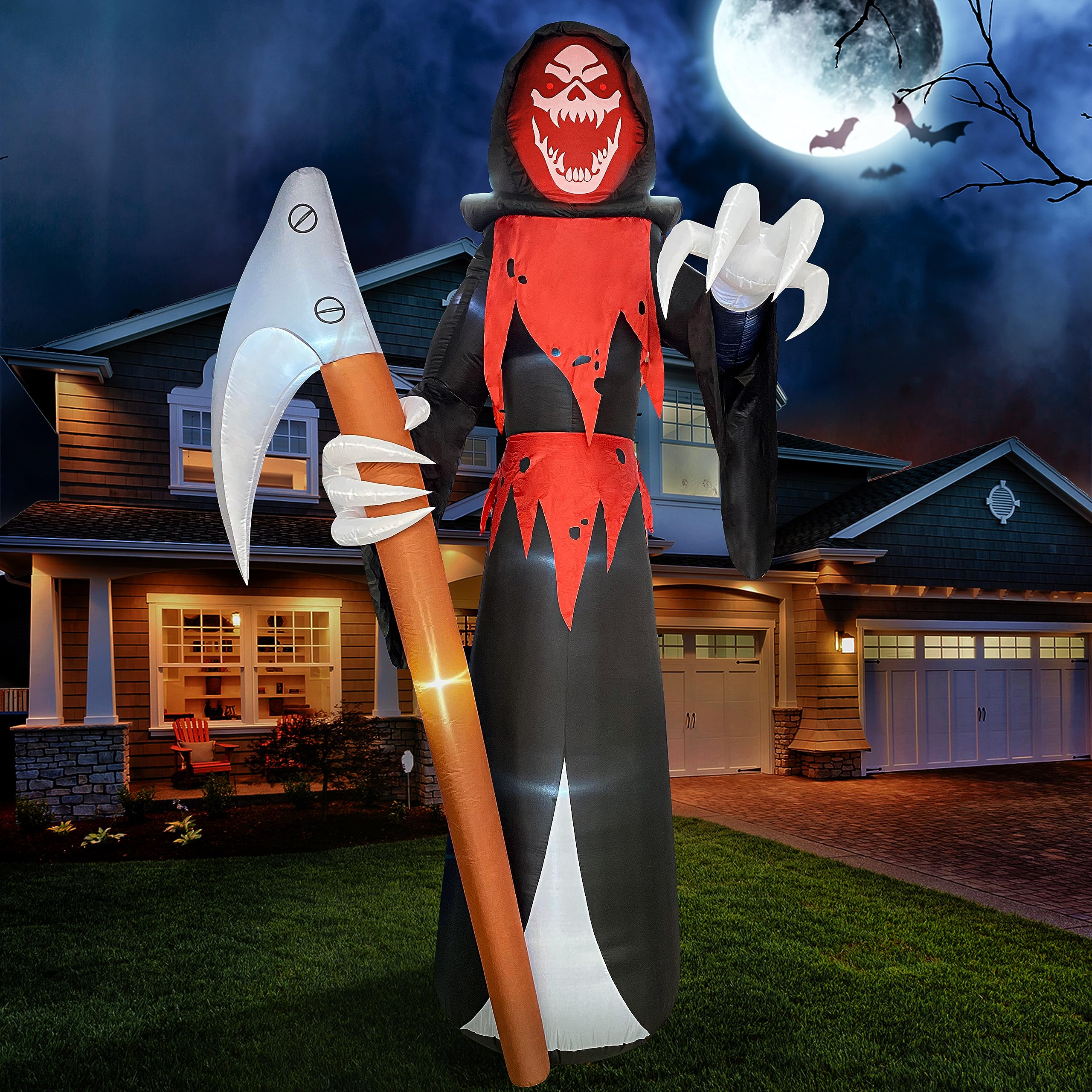 Amazon.com: Joiedomi 12 ft Tall Halloween Inflatable Outdoor Decoration ...