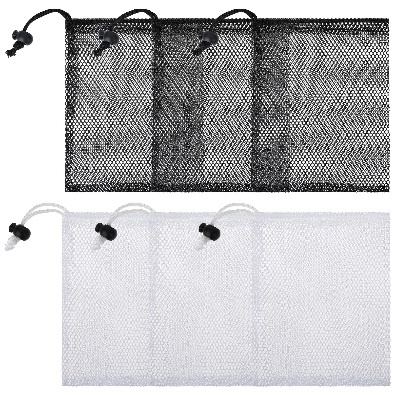 Amazon.com: Bewudy 6 Pcs Mesh Drawstring Bags, Storage Mesh Bags with ...