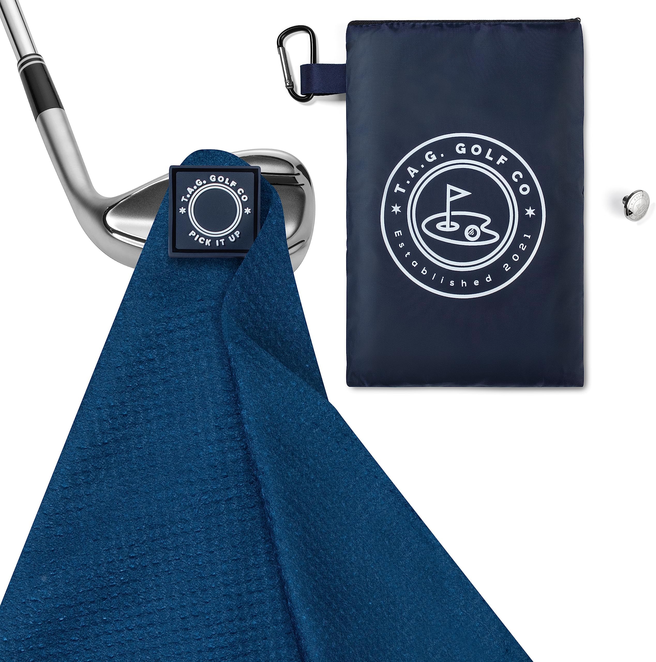 Amazon.com: Magnetic Golf Towel for Golf Bags - Microfiber Golf Towels ...