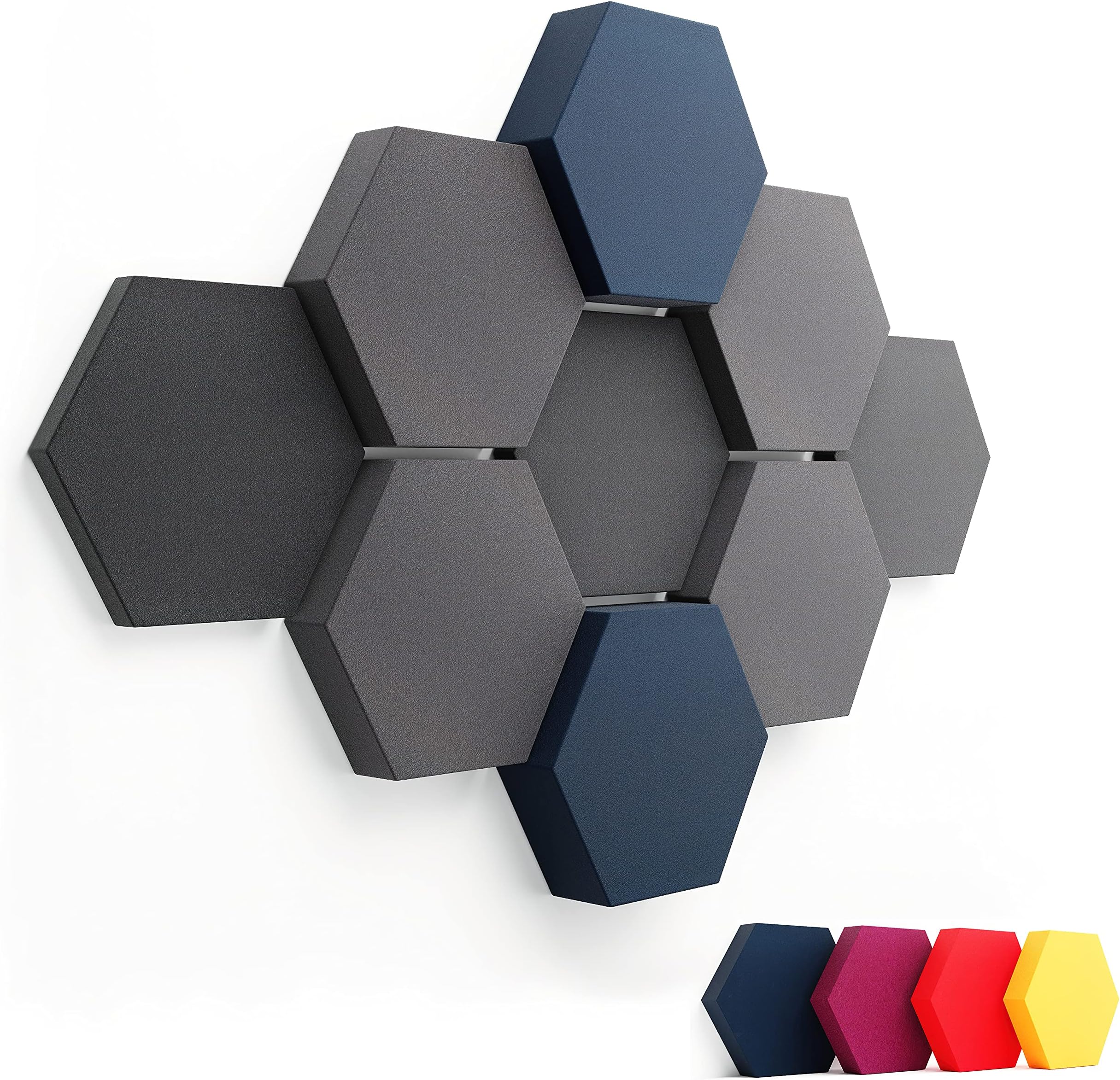 FENNEXT® Schallabsorber Wand Paneele [6 Stk.] für spürbar reduzierte ...