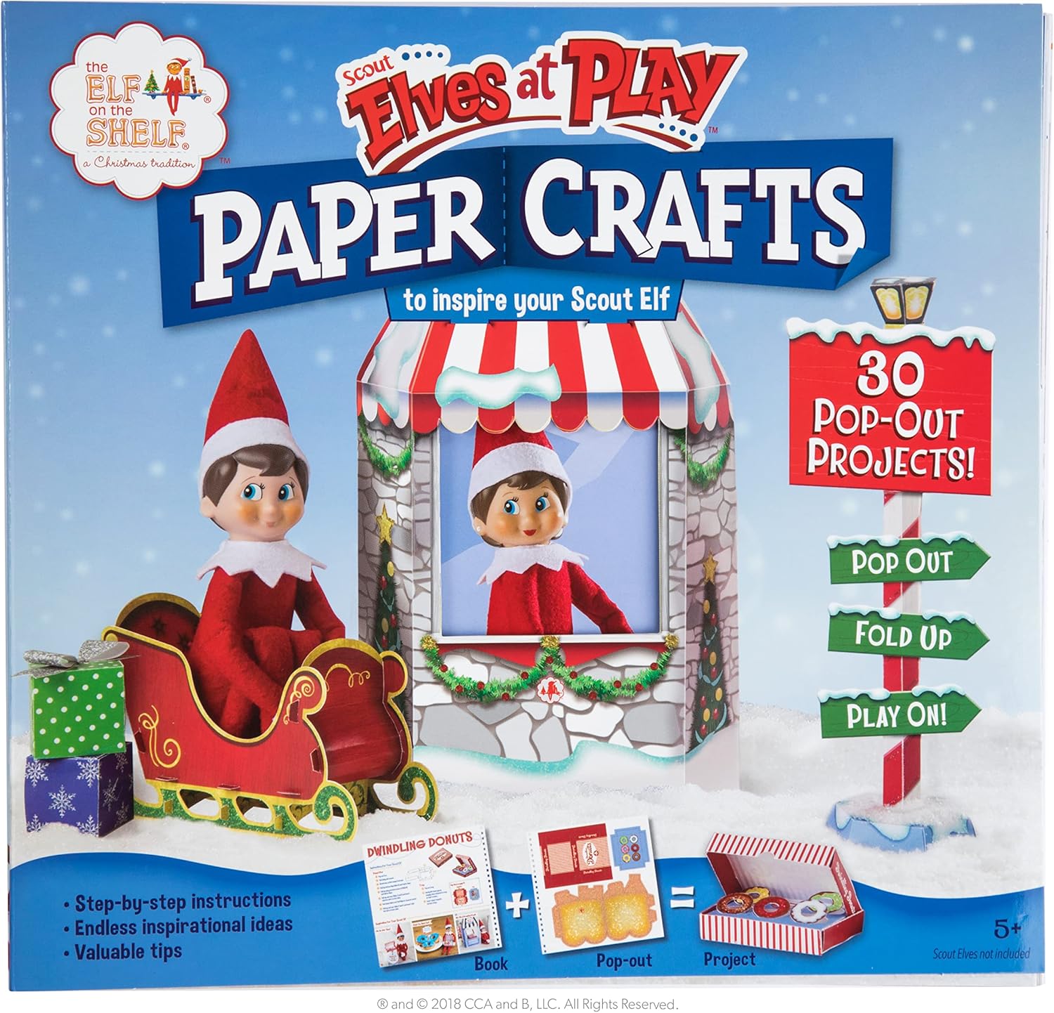 Amazon.com: Elf on The Shelf Scout Elves at Play Paper Crafts : Toys ...