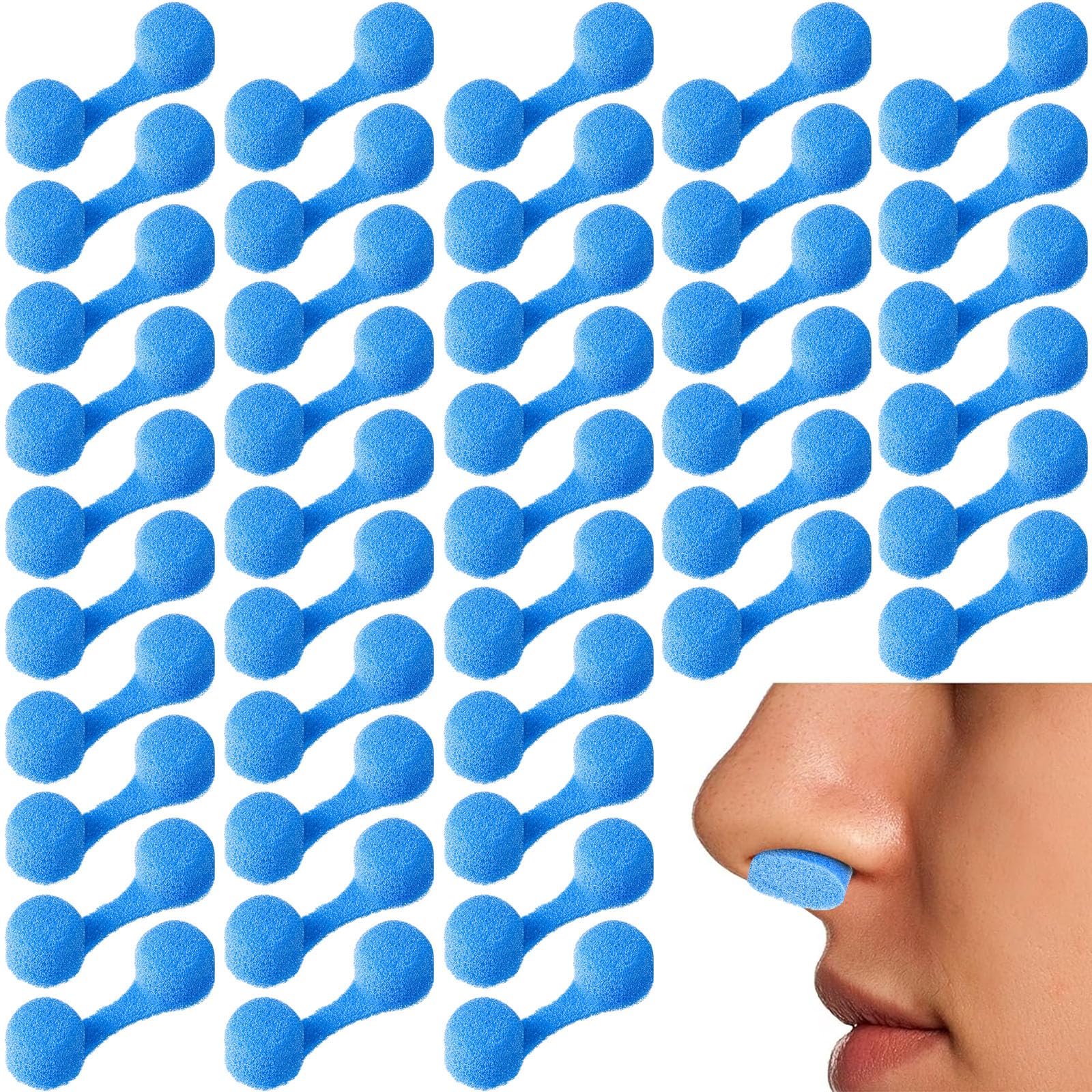 Amazon.com: Tondiamo 100 Pieces Nose Plug Filter Disposable Nose Dust ...