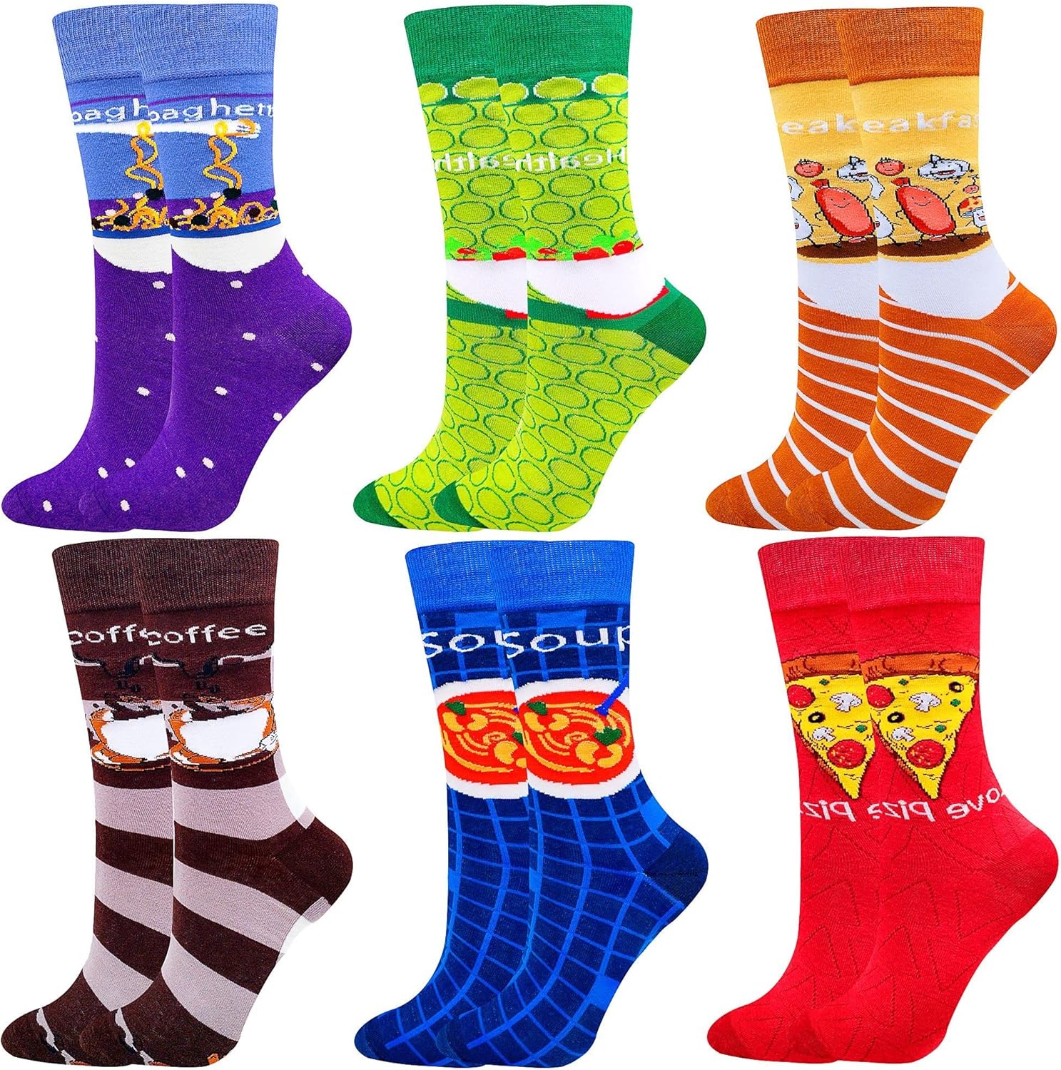 Amazon.com: cool future socks Fun Dress Socks Novelty Colorful Funky ...