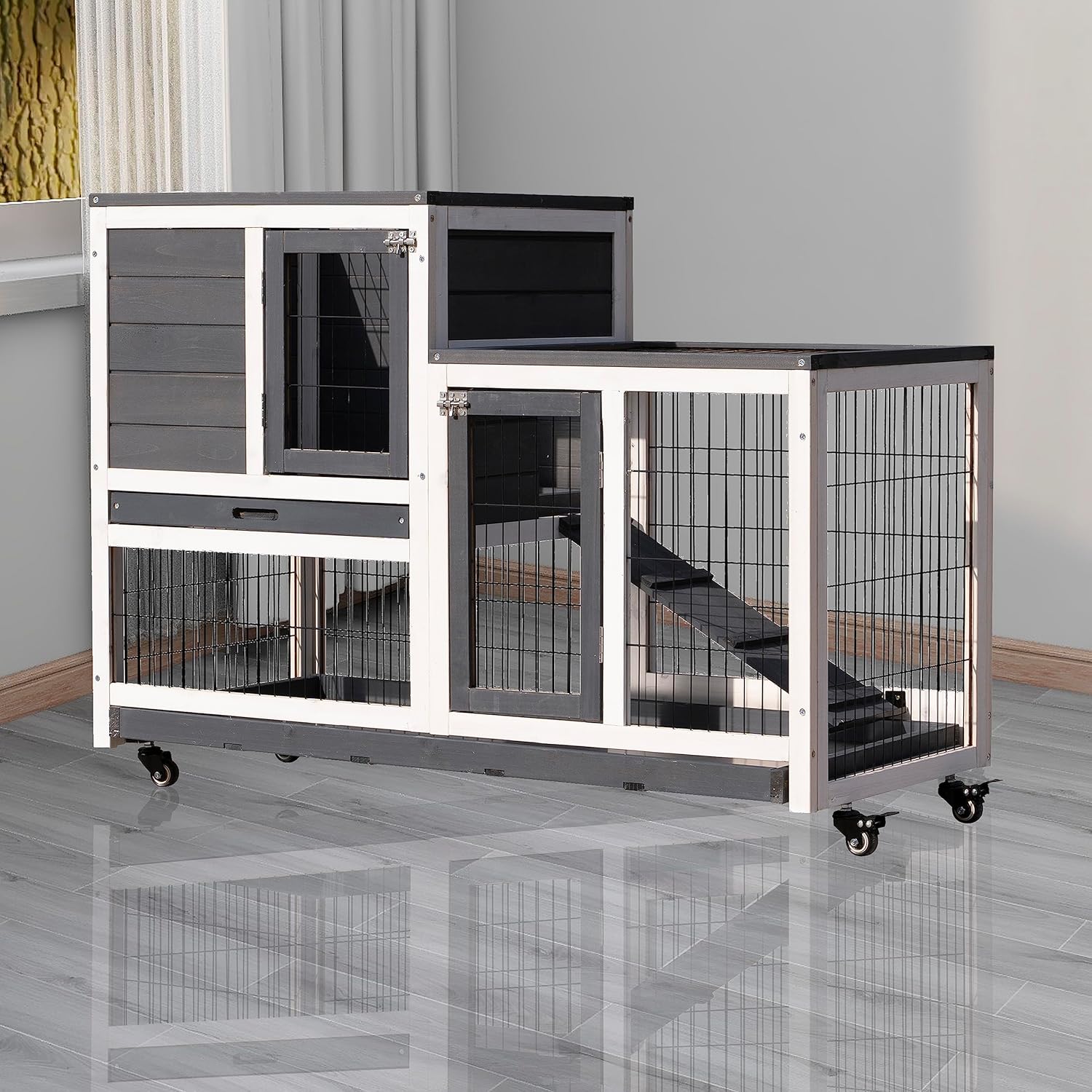Amazon.com: MORGLAY Rabbit Hutch Indoor Bunny Cage Rabbit Cages Indoor ...