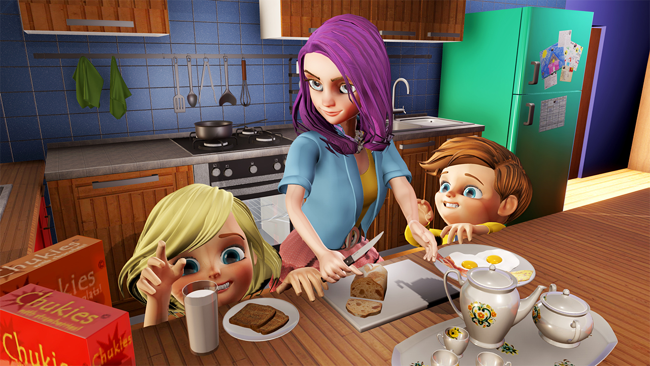 Virtuelles Mutterleben Real Family Simulator 3D: Mama Happy Home ...