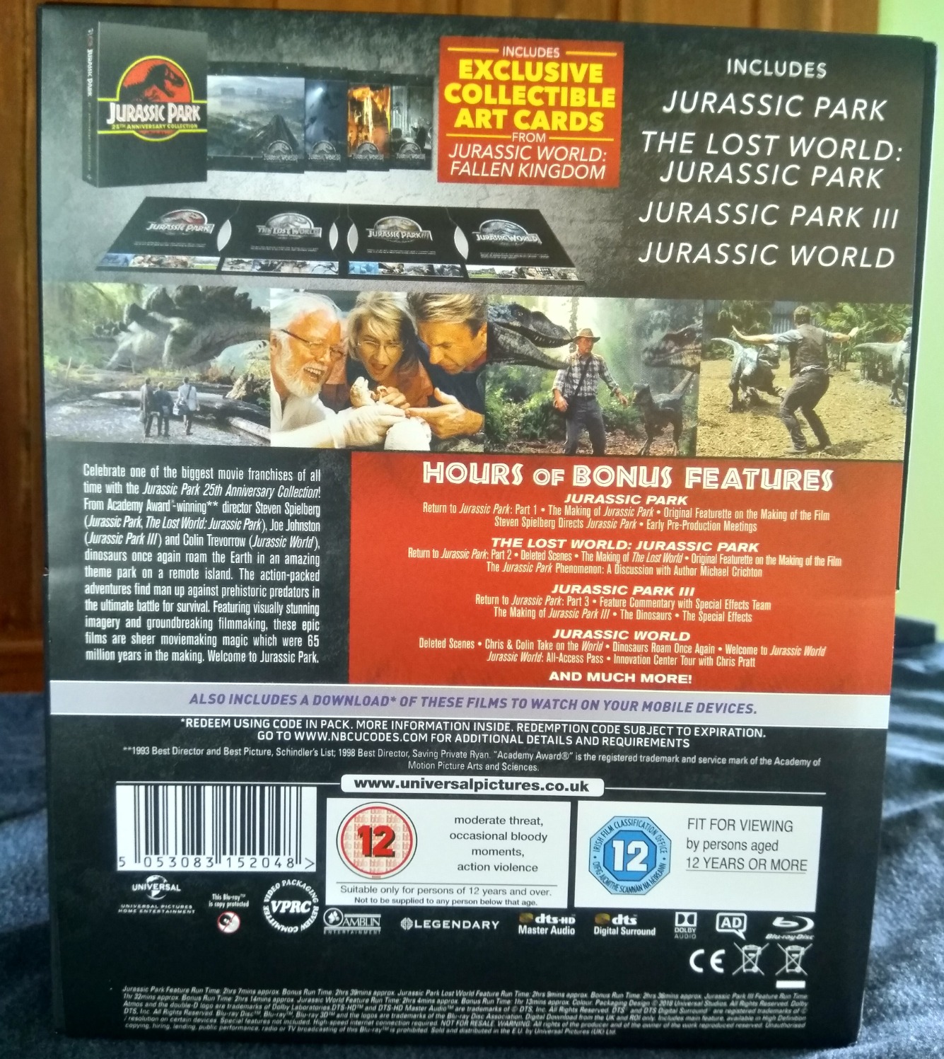 Jurassic Park Collection [Blu-ray] [Region Free]: Amazon.in: Movies ...