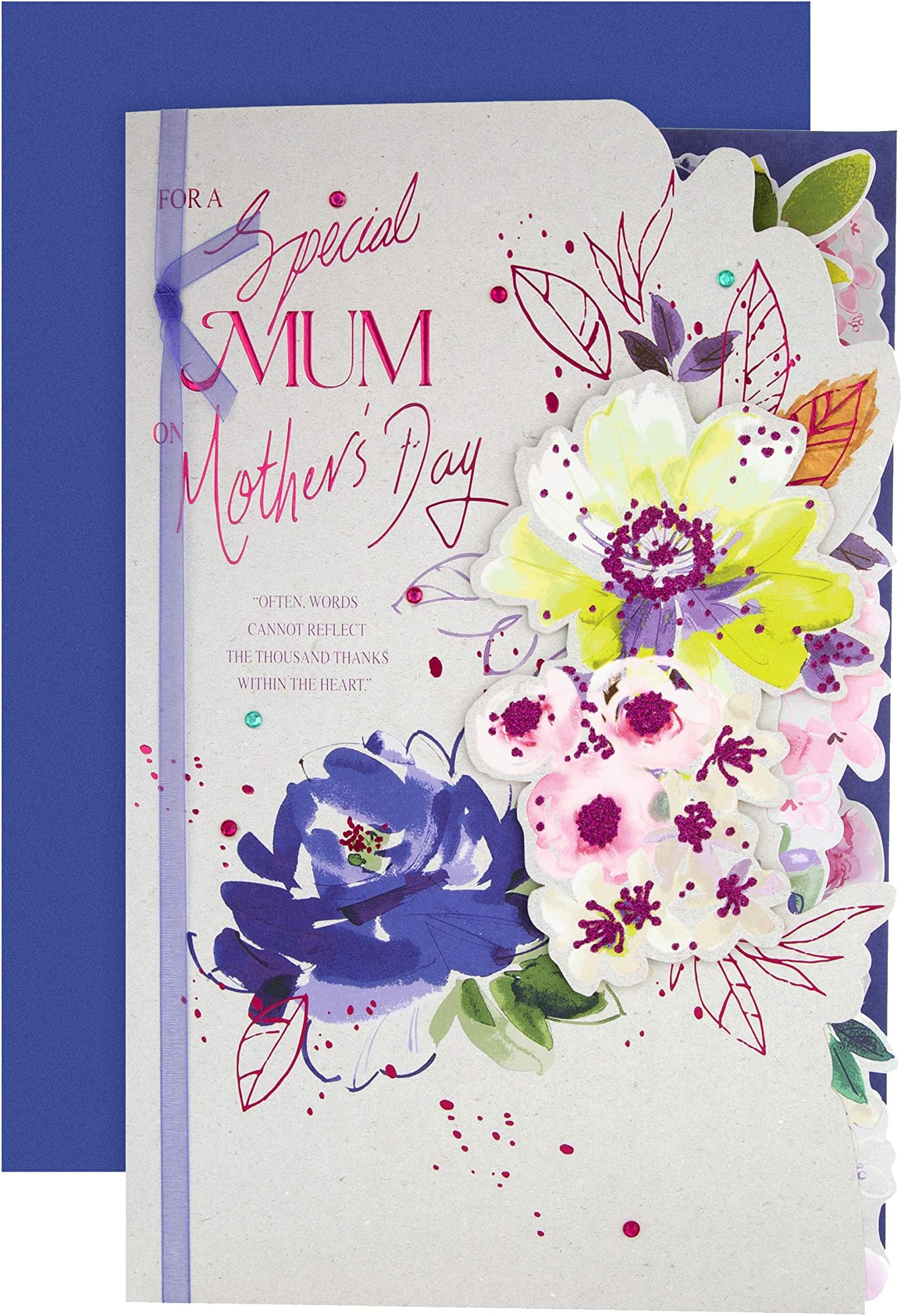 Hallmark Mum Mother's Day Card, Forever Friends Bear with Heart Design ...
