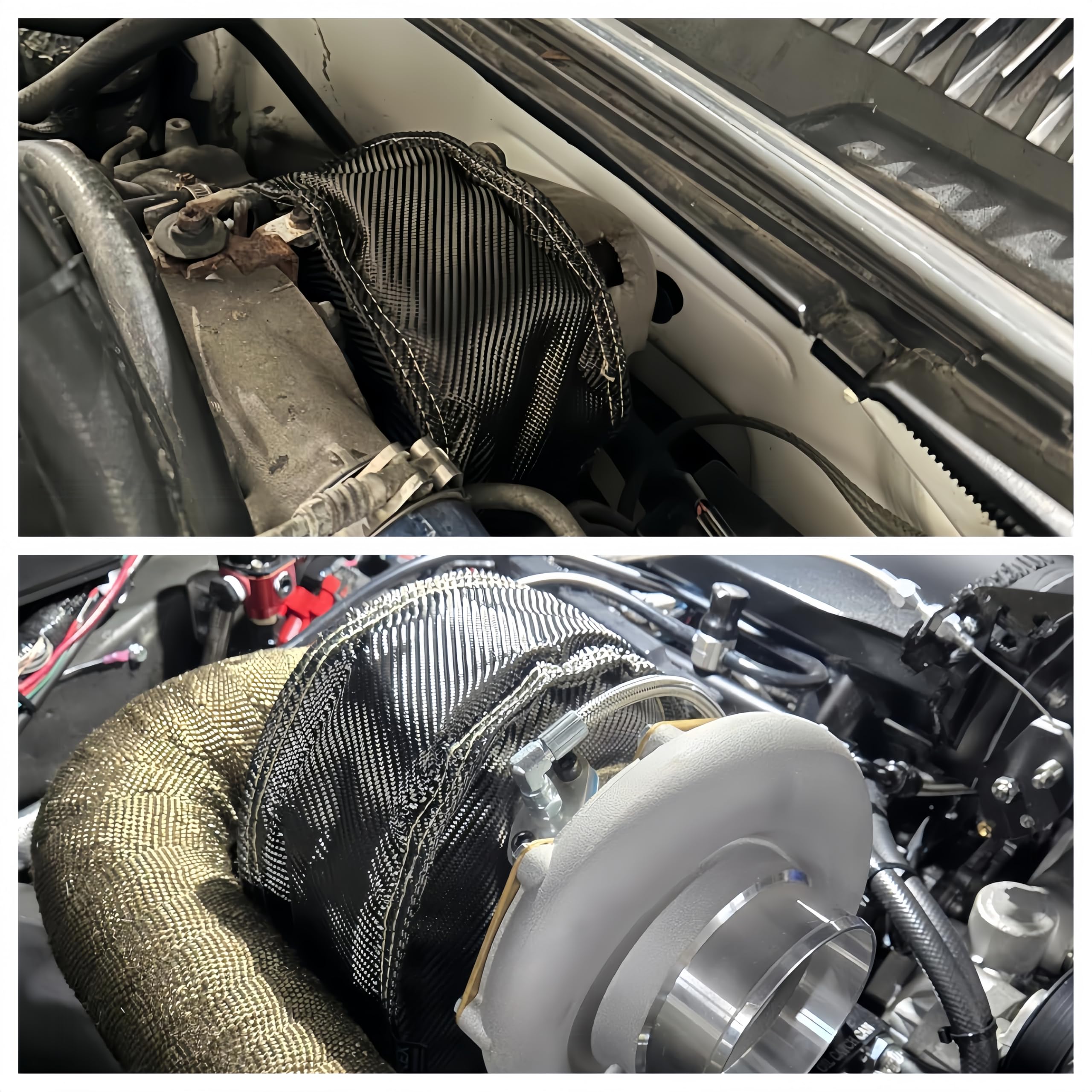 Snapklik.com : Carbon Fiber T4 Turbo Blanket Heat Shield Charger Cover ...