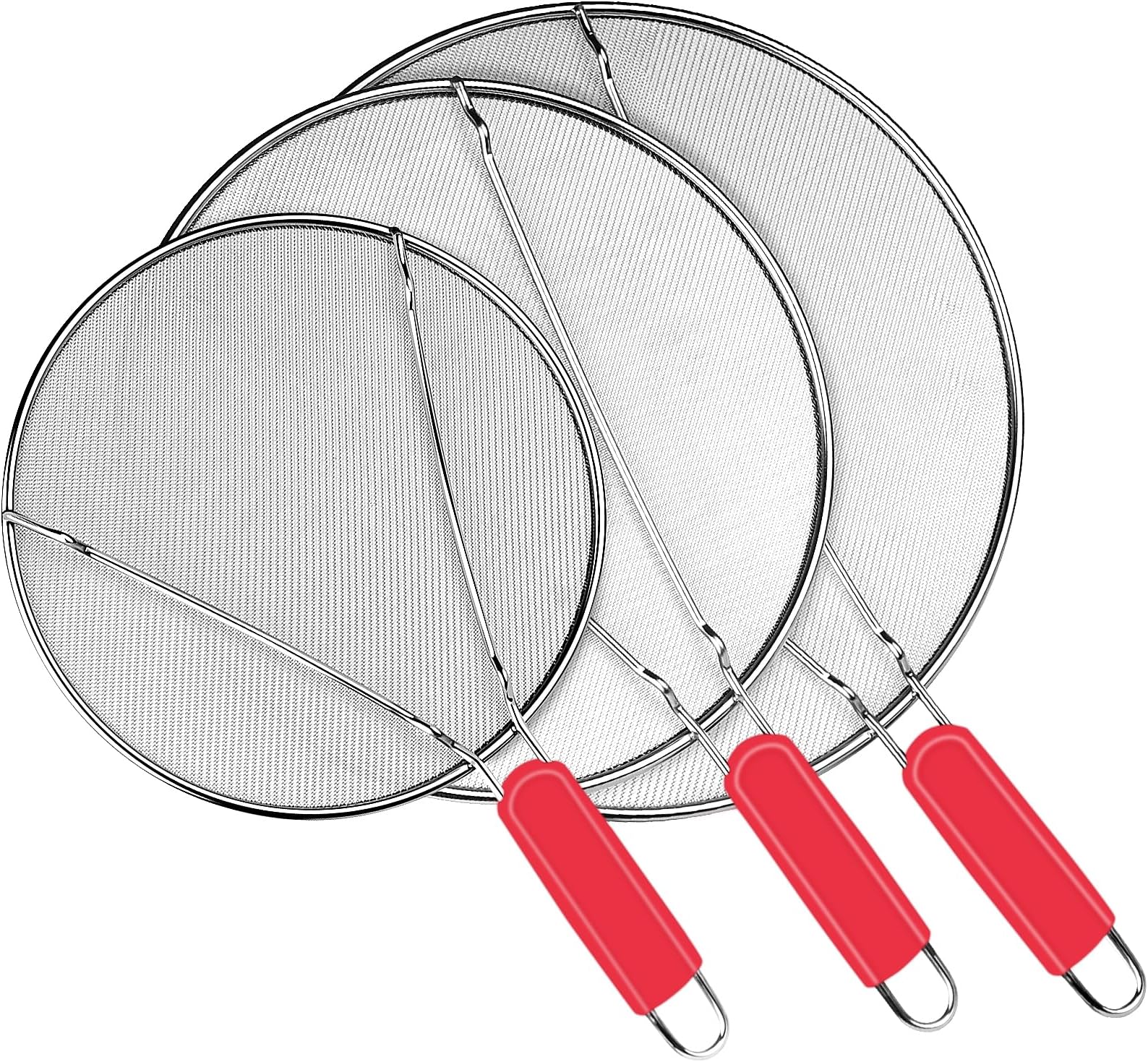 Amazon.com: 4 Pieces Splatter Screen for Frying Pan 11.5", 9.8", 8.3 ...