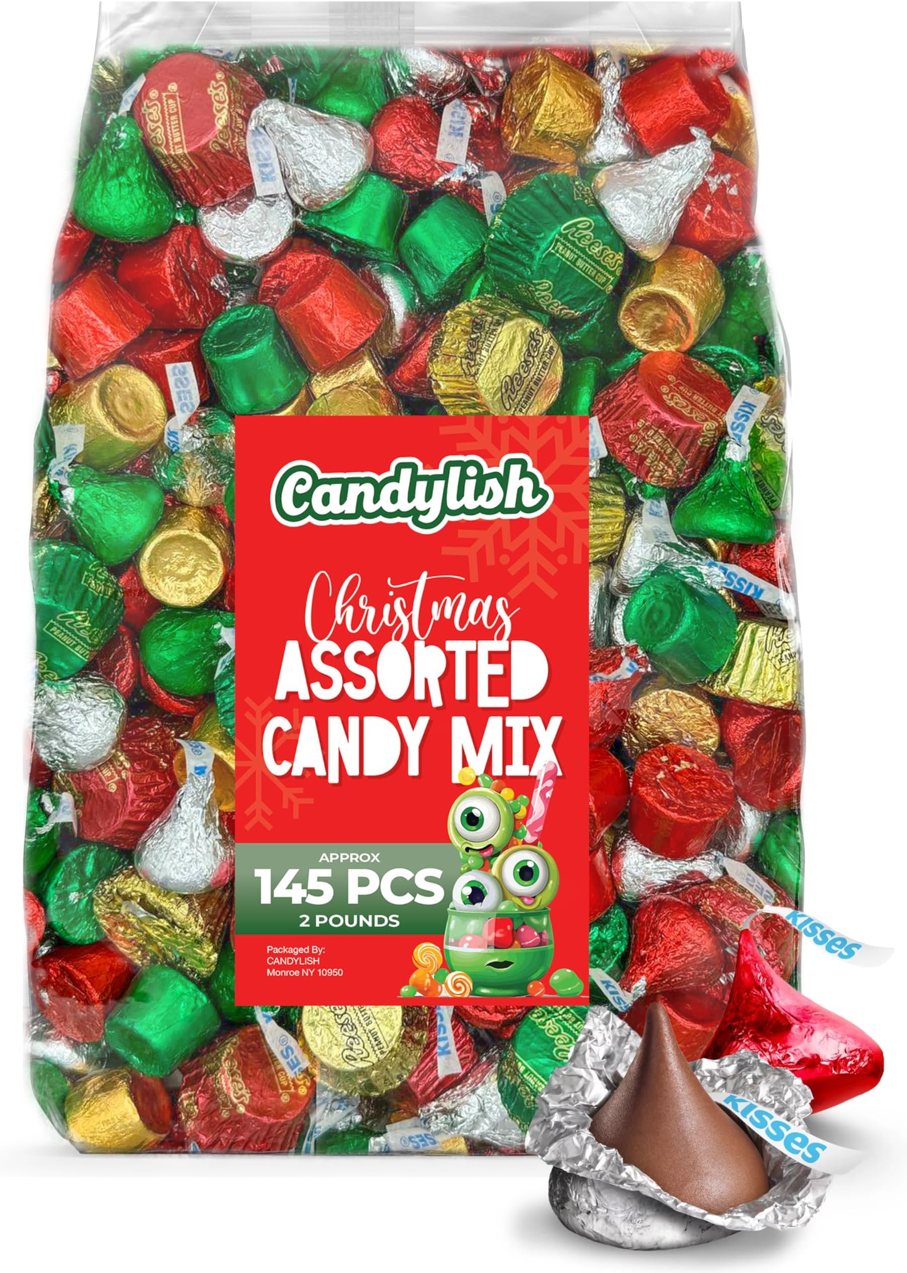 Amazon.com: Christmas Holiday Candy Mix - 2LB Festive Assortment of ...