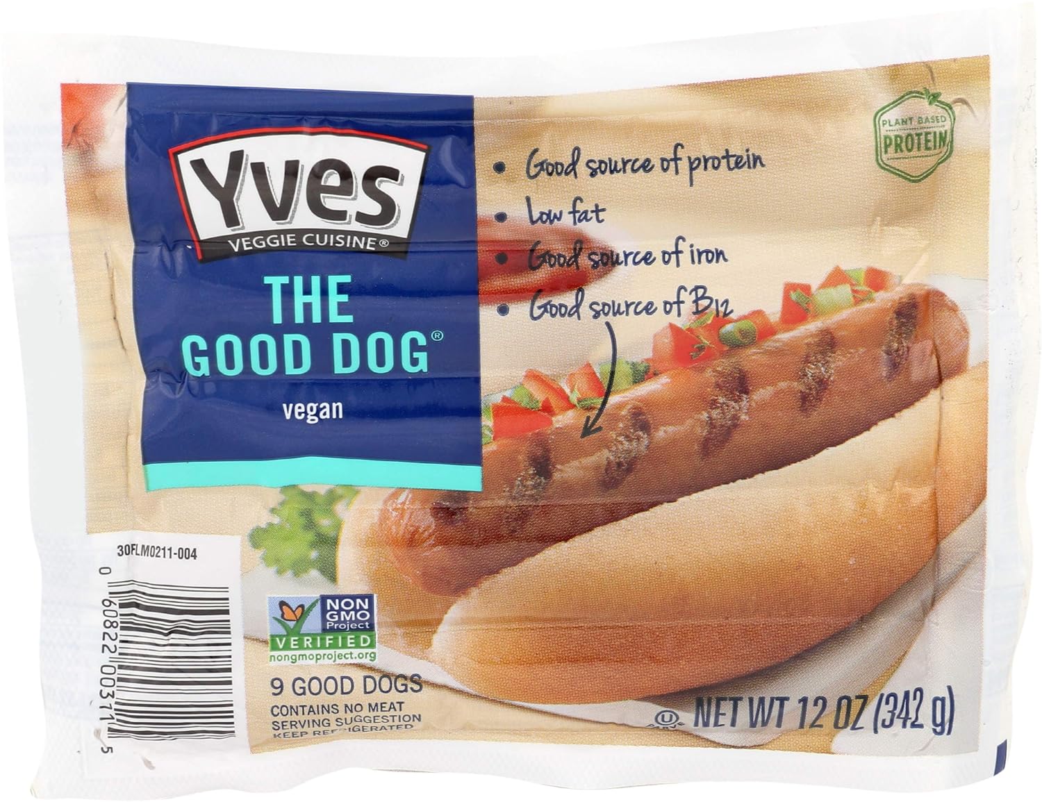 Amazon.com: Yves, Veggie Cuisine, The Good Dog, Veggie Original, 11 oz ...