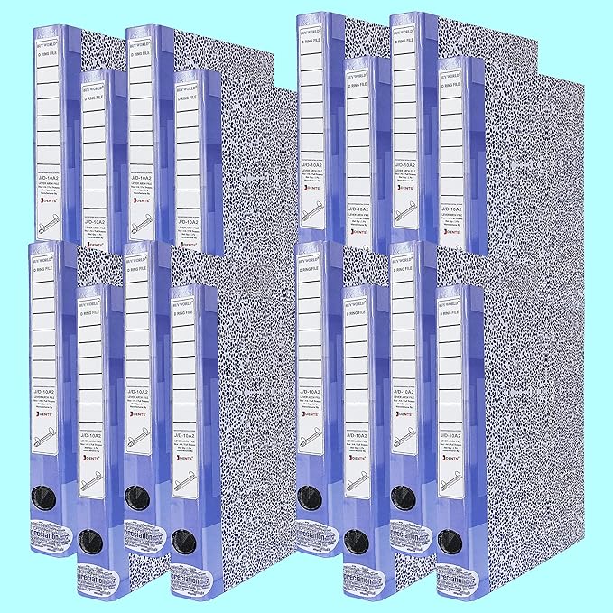 BuyWorld Laminated Office D-Ring Binders File Folder(Dot Blue) Projects ...