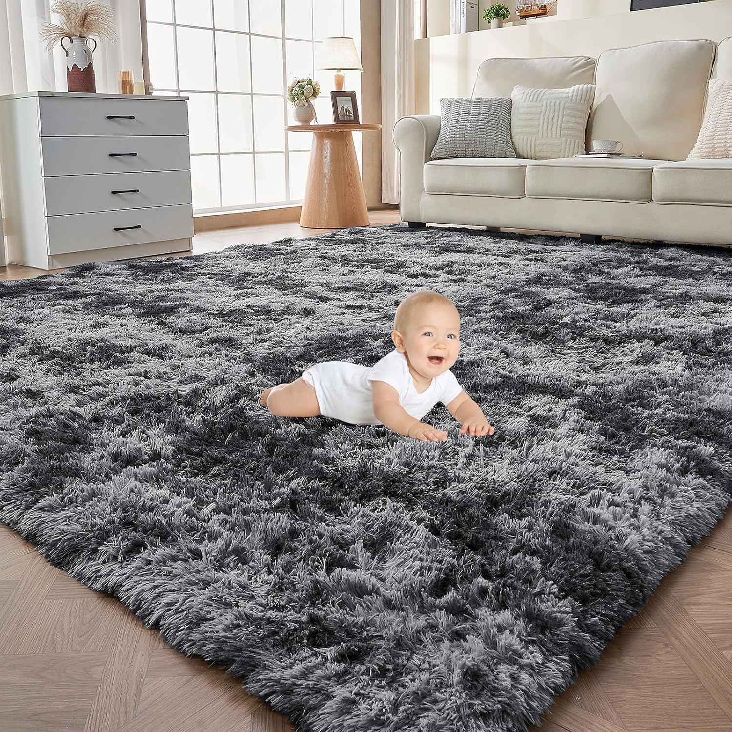 Amazon.com: OPPODREAM Area Rugs for Bedroom, Fluffy Ultra Soft Area ...