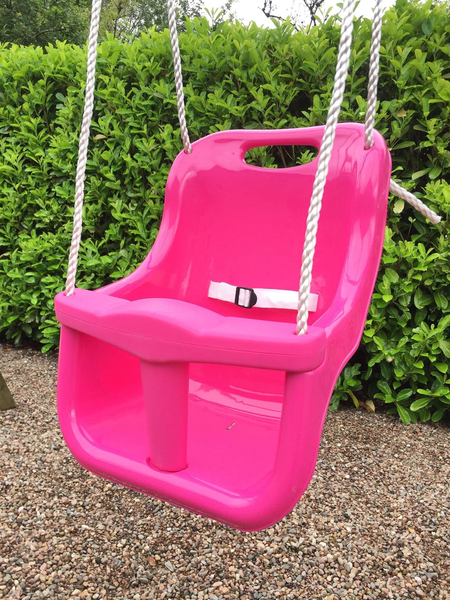 Pink Children Deluxe High Back baby swing seat perfect for Garden ...