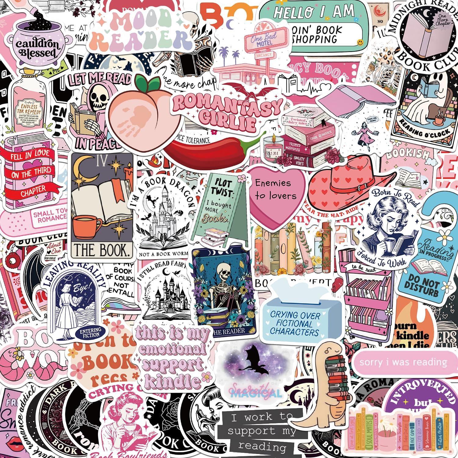 Amazon.com: 150 PCS Romance Book Stickers for Kindle, Holographic ...