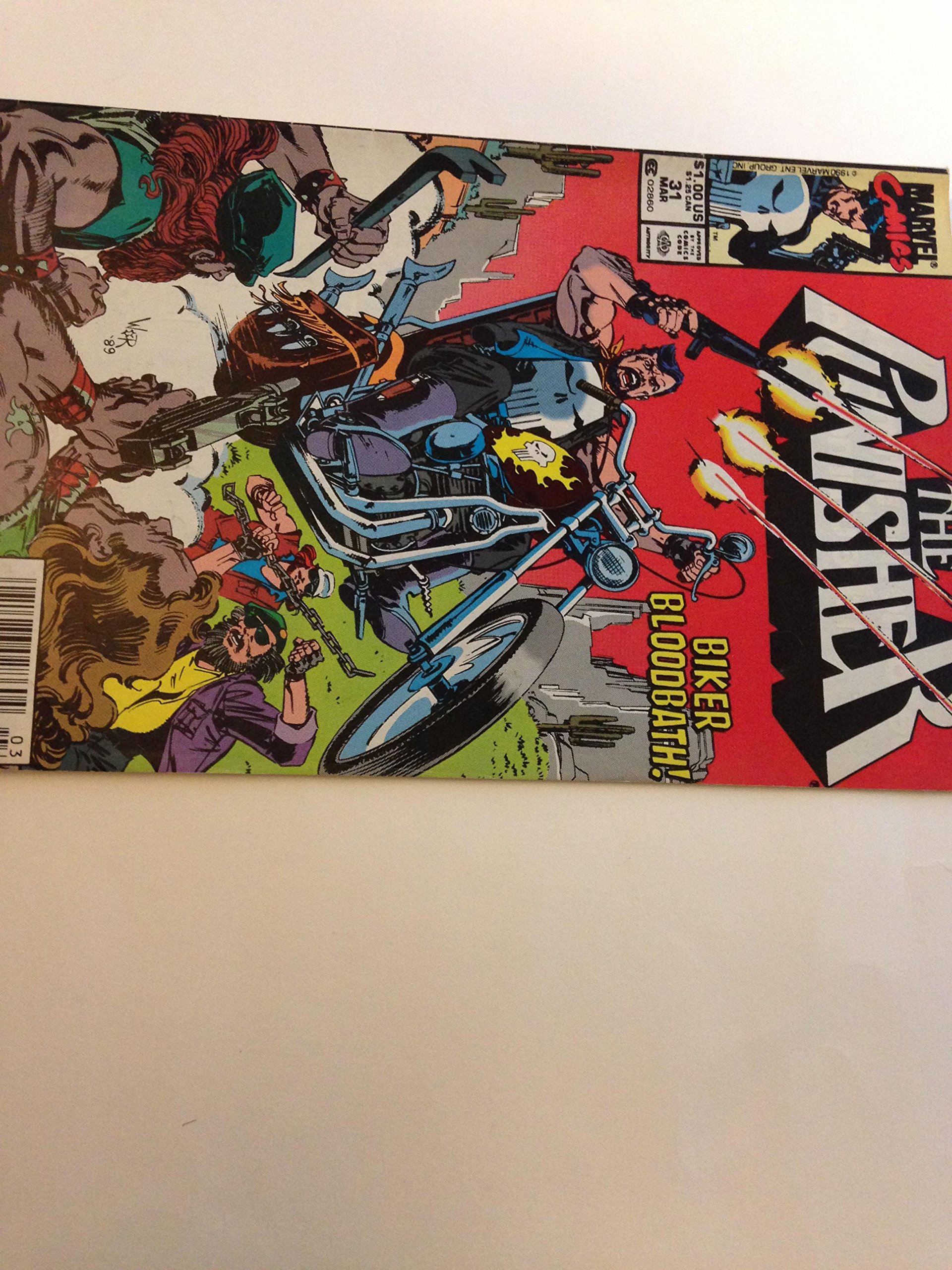 Amazon.com: The Punisher - # 31 March 1990: Marvel Comics: Books