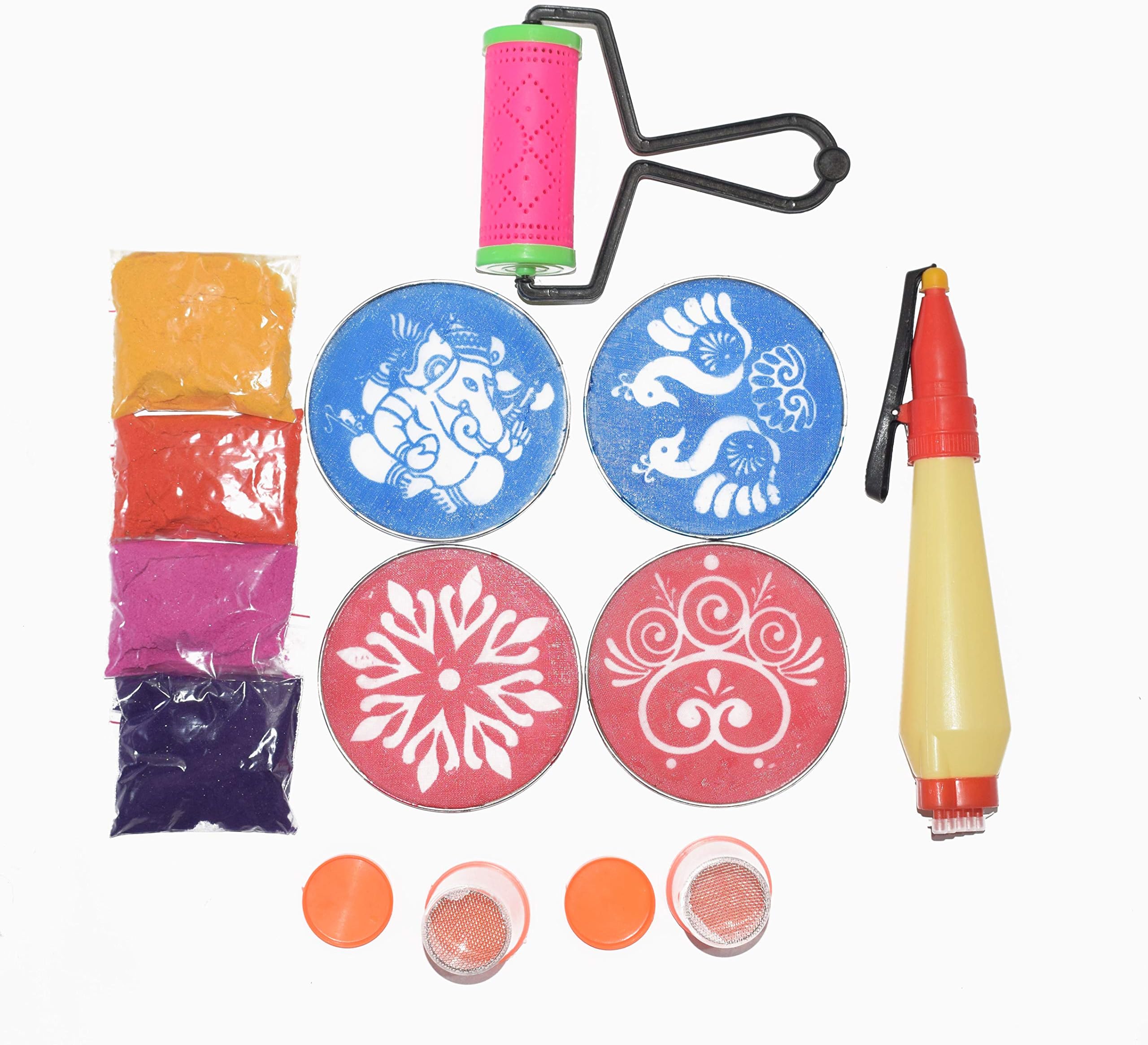 Buy oramsa Combo of Rangoli kit- Rangoli Powder (6 * 50gm=200gm) (Any 6 ...