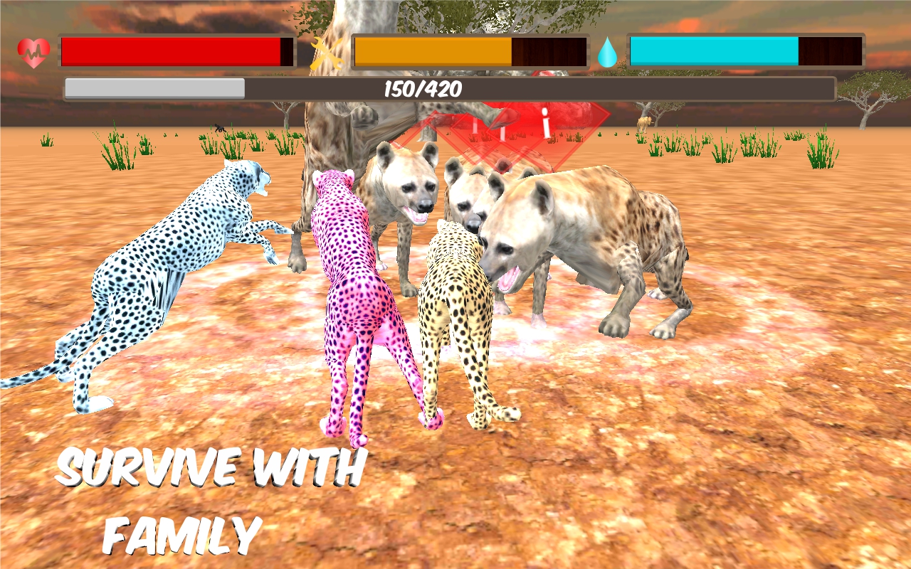 Wild Cheetah Family Simulator 3D - App on Amazon Appstore