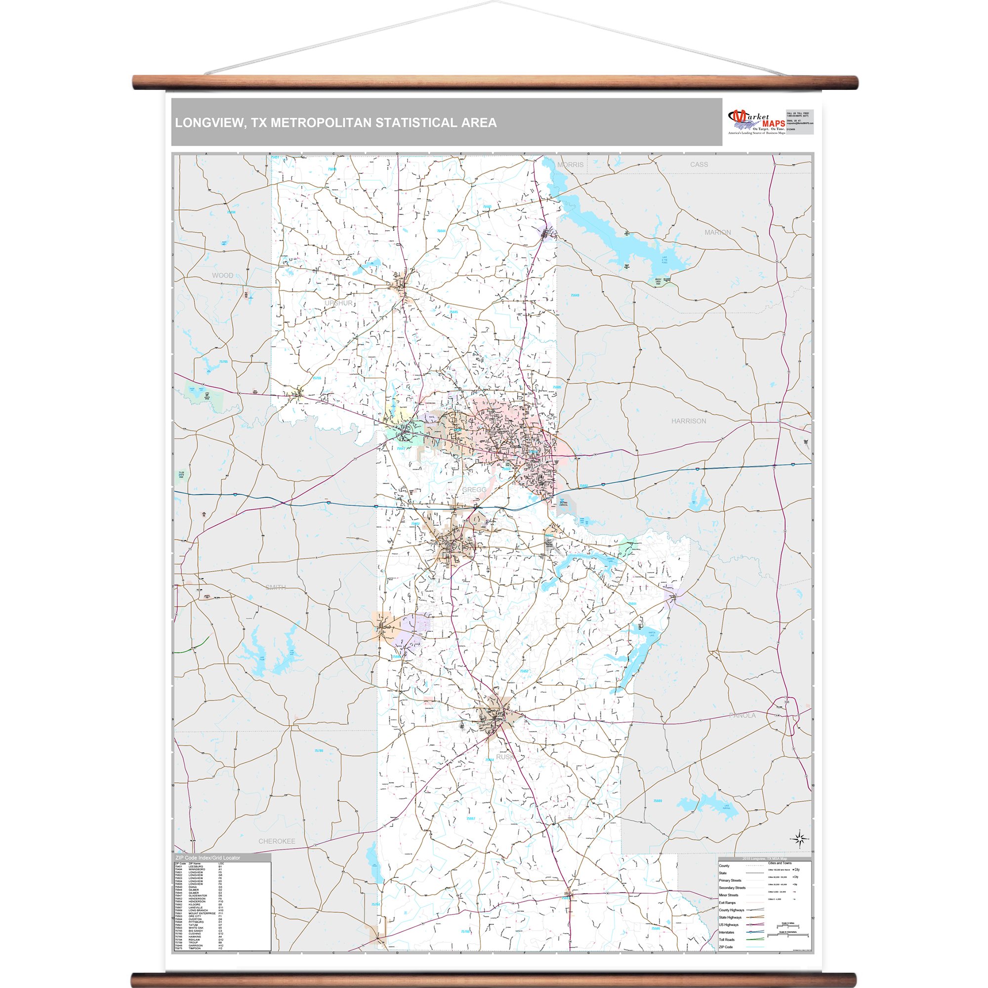 Longview Tx Zip Code Map