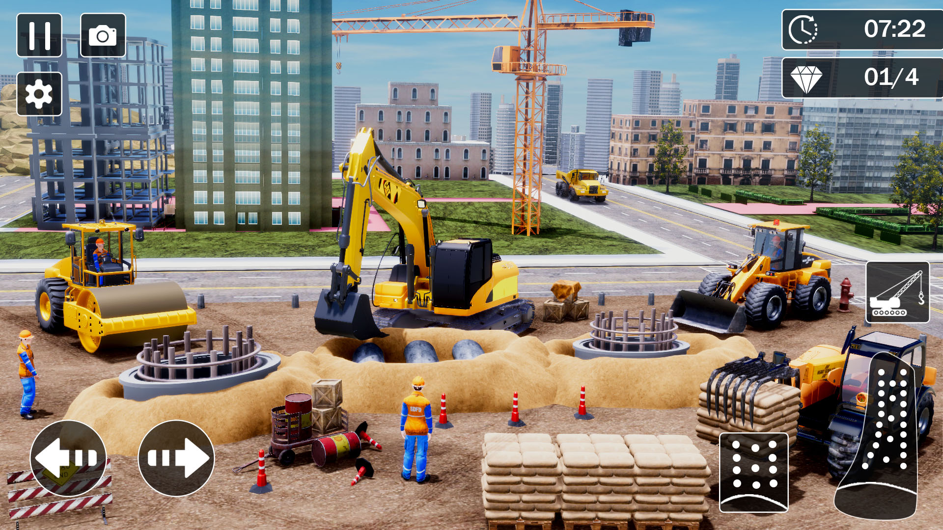 Real Construction Simulator: Excavator Heavy City Construction Games 3D ...
